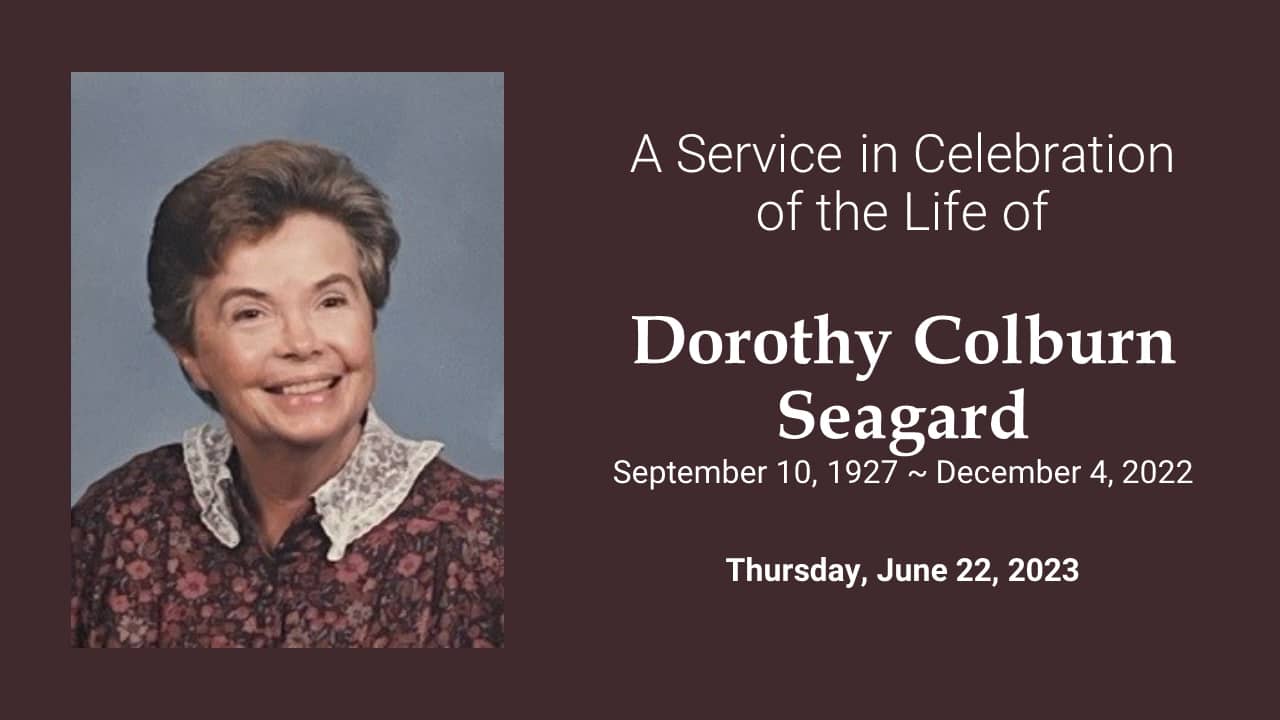June 22, 2023 - Dorthy Seagard Memorial on Vimeo