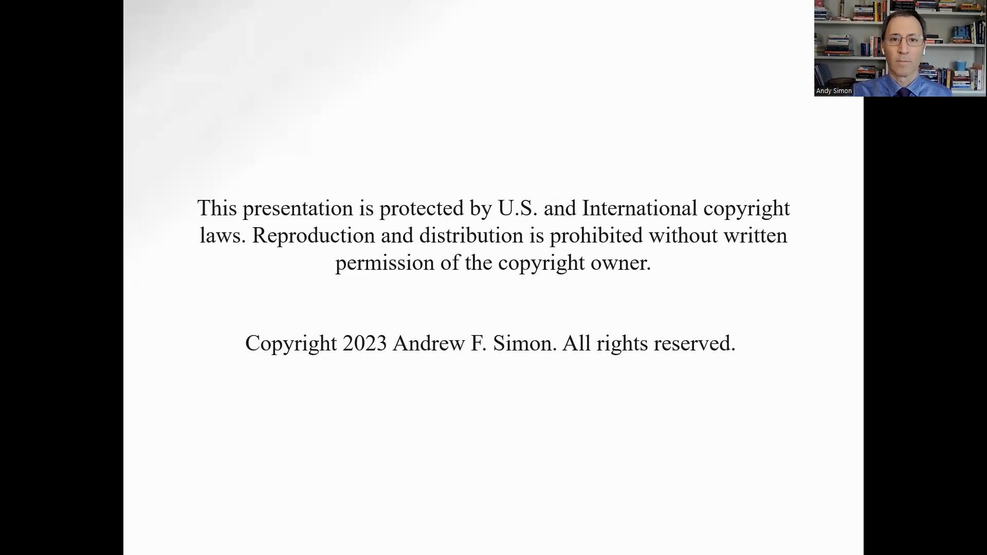 Simon, Lecture 3 on Vimeo