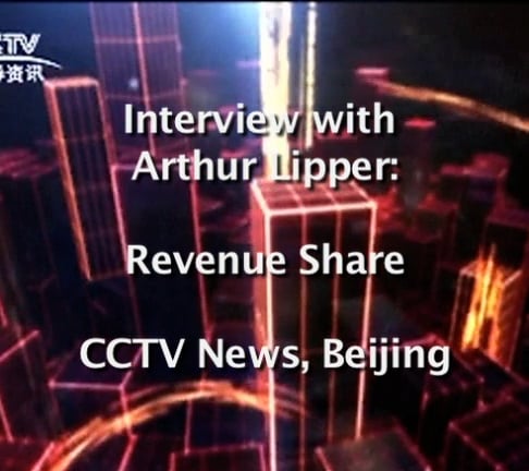 Arthur Lipper: CCTV Interiew - Revenue Share on Vimeo