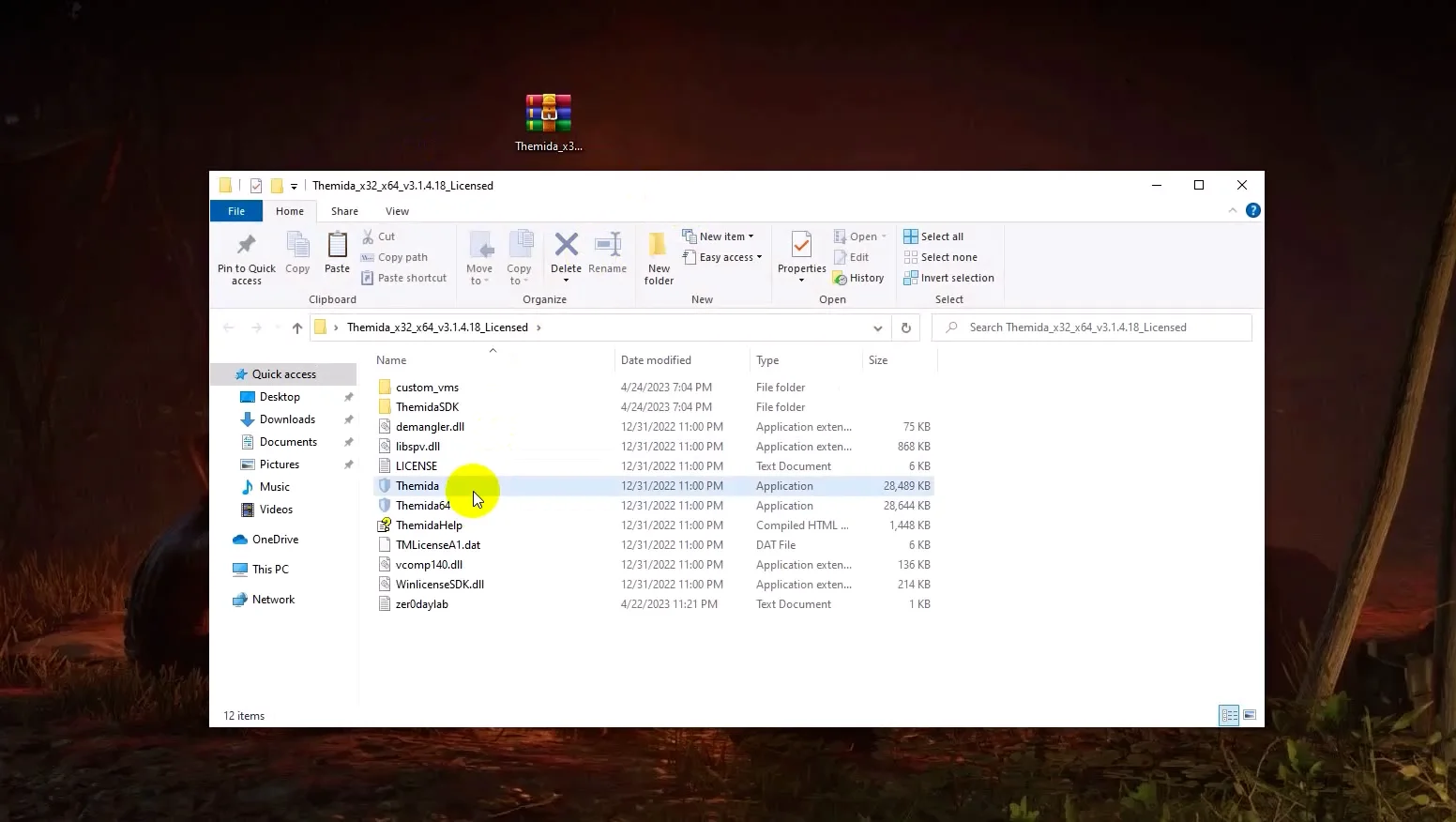 Themida x32 version 3.1.14.18