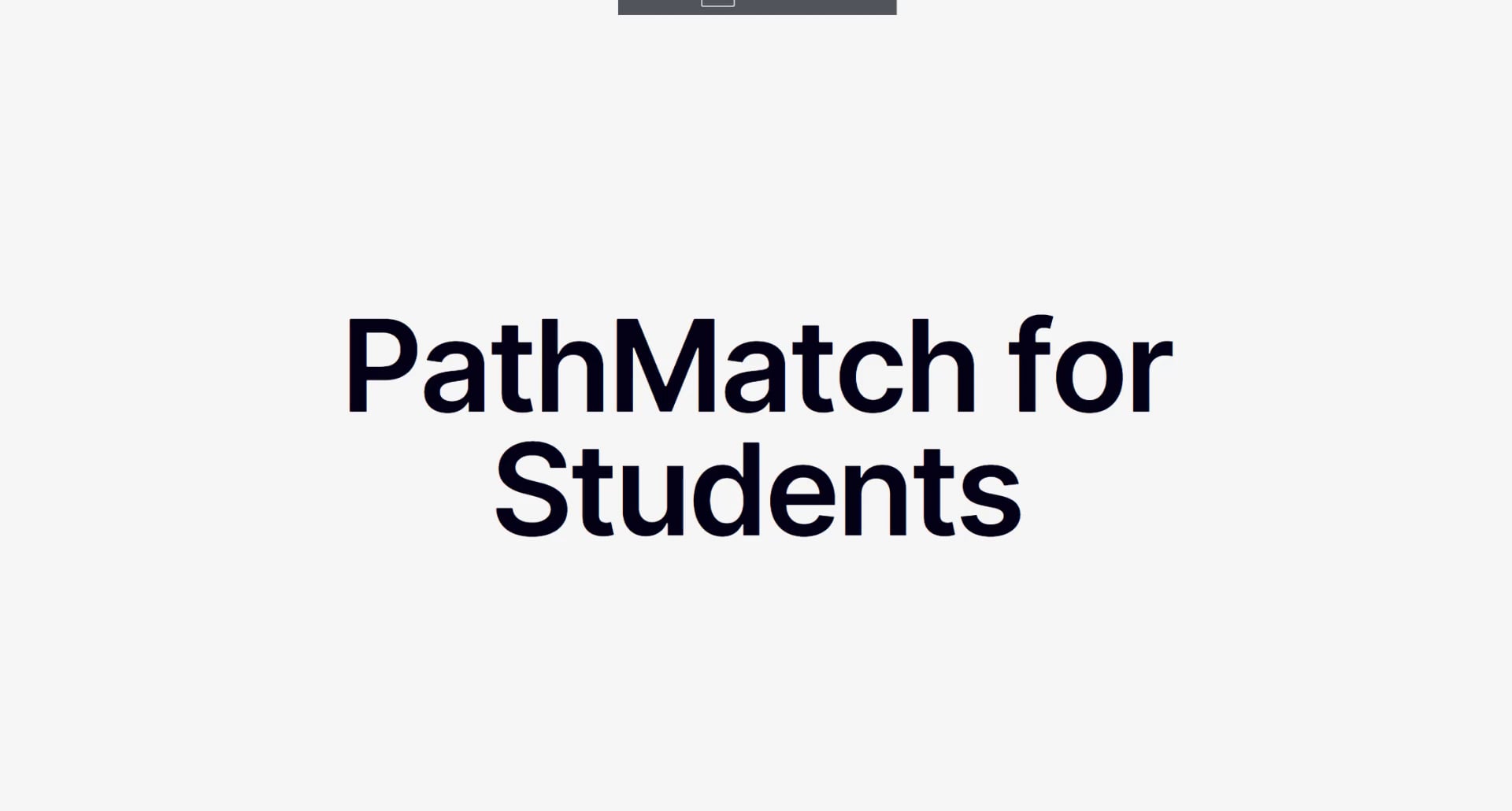 PathMatch for Students on Vimeo