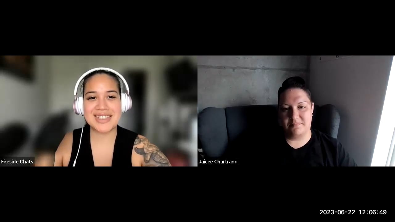 Jaicee Chartrand Fireside Chat on Vimeo