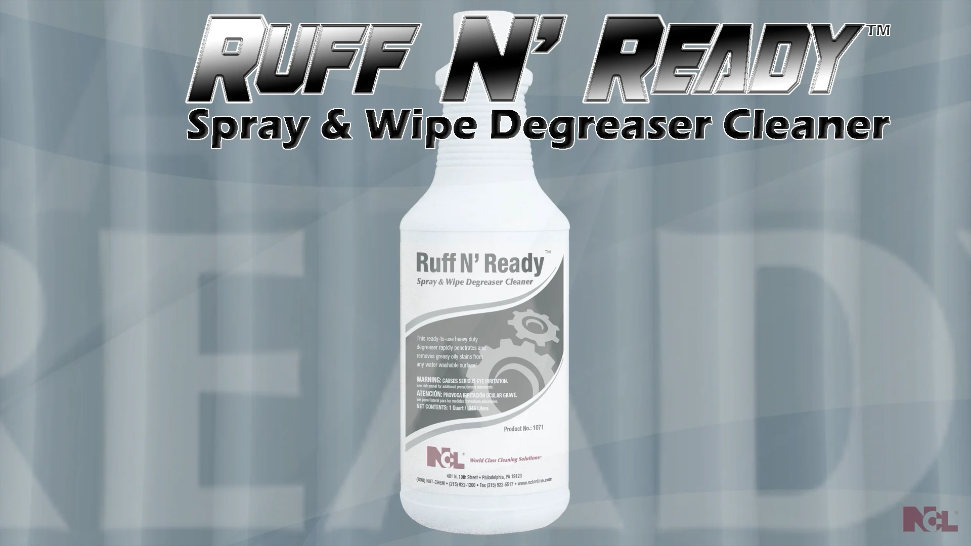 RUFF N READY™ Ready-To-Use Spray & Wipe Degreaser on Vimeo
