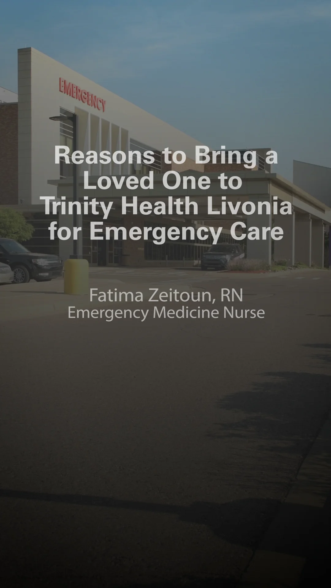 Six reasons to seek Emergency Care for your loved one at Trinity Health ...