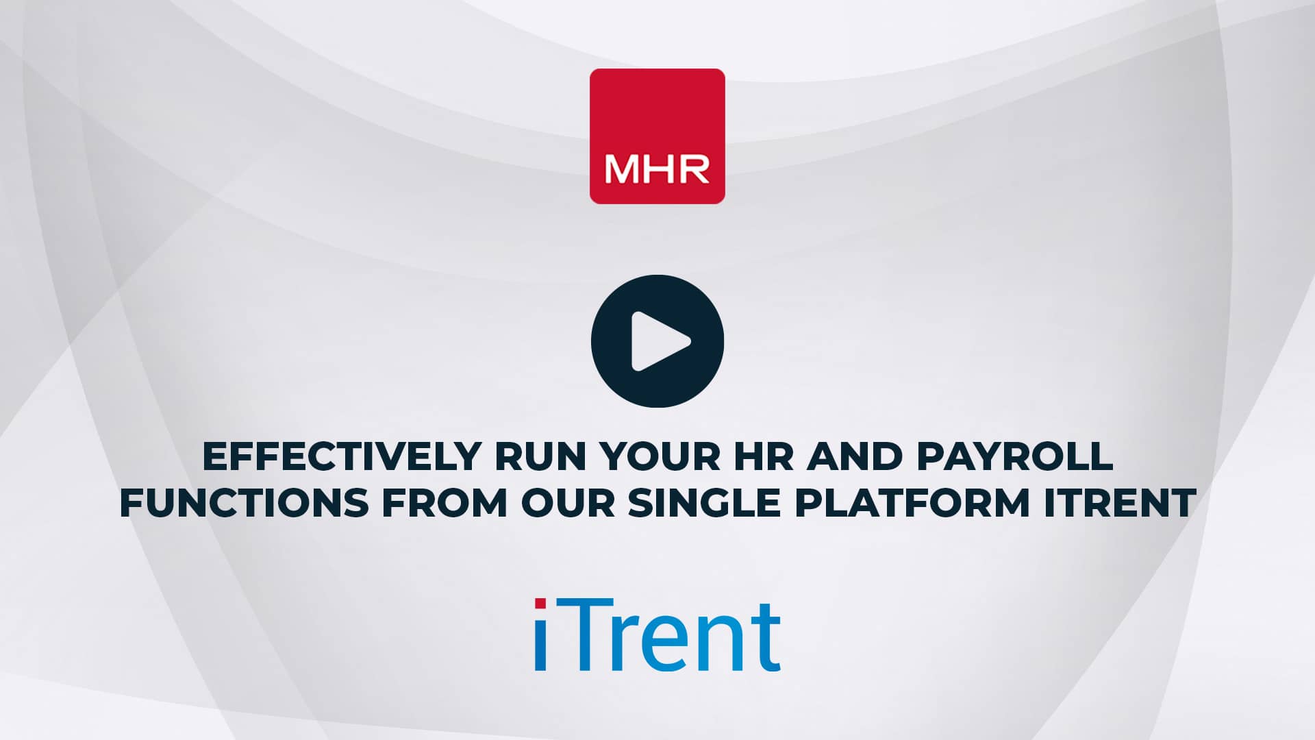 iTrent HR and Payroll Software - Make Complex Simple | MHR on Vimeo