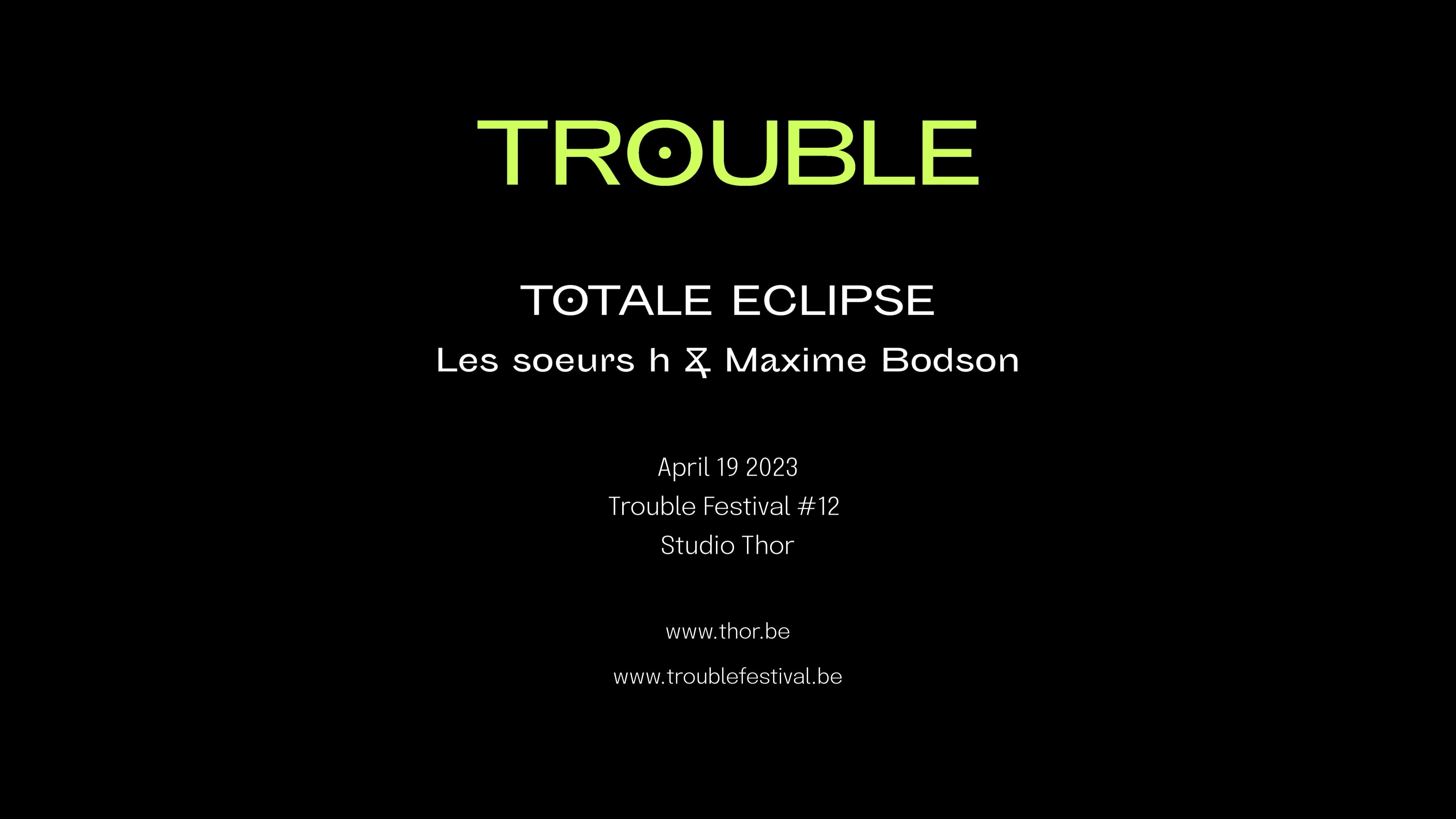 Totale Eclipse | les soeurs h & Maxime Bodson on Vimeo