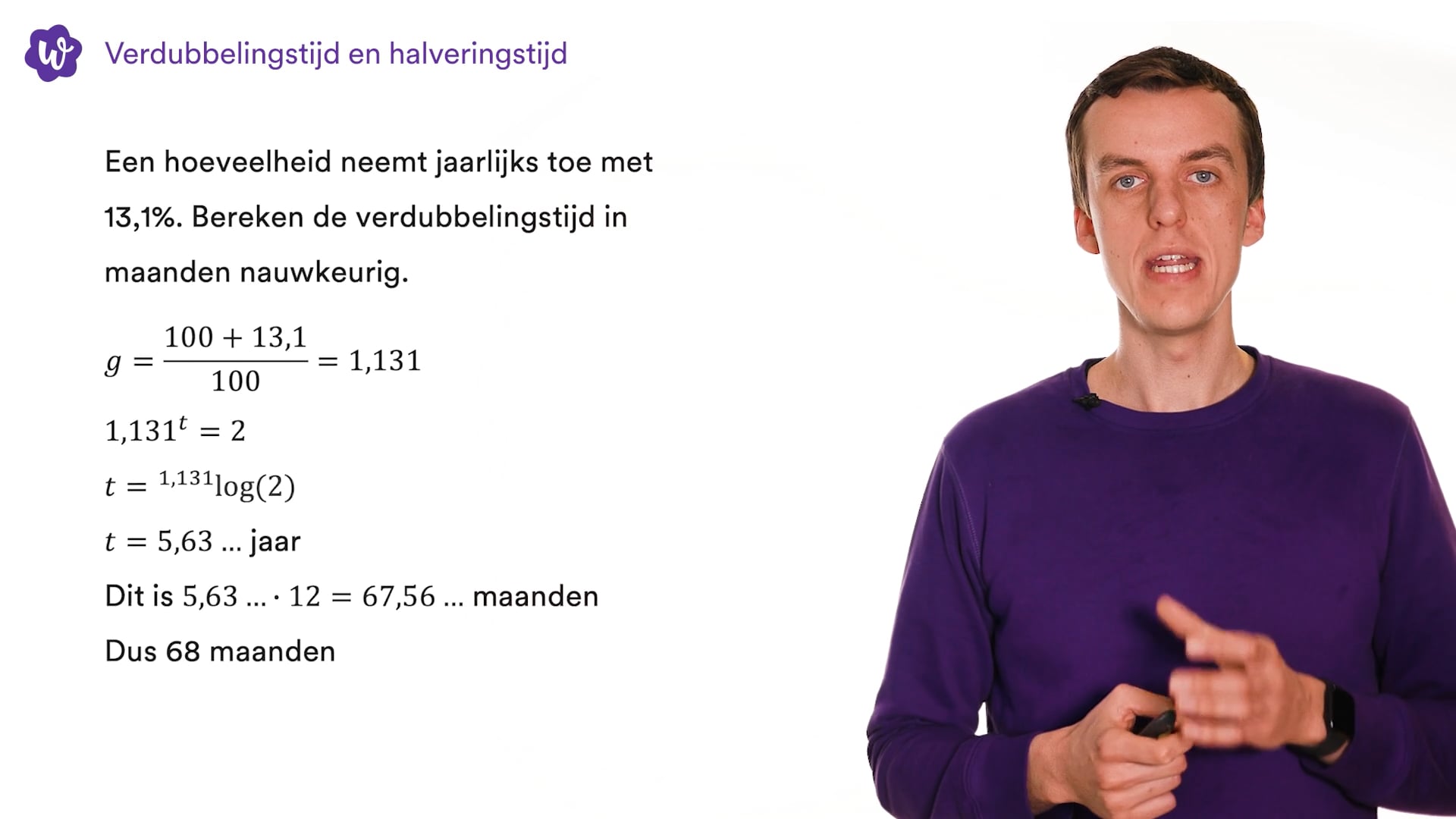 Oefen met Exponentiële en logaritmische functies uit Getal en Ruimte ...