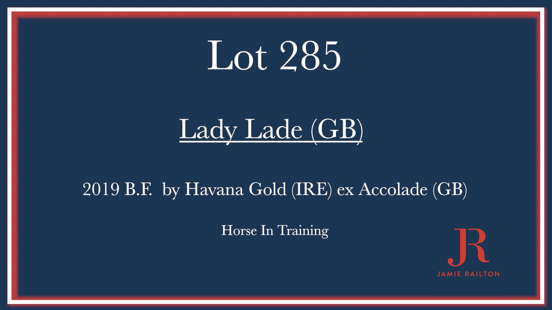 Lot 285 Lady Lade on Vimeo