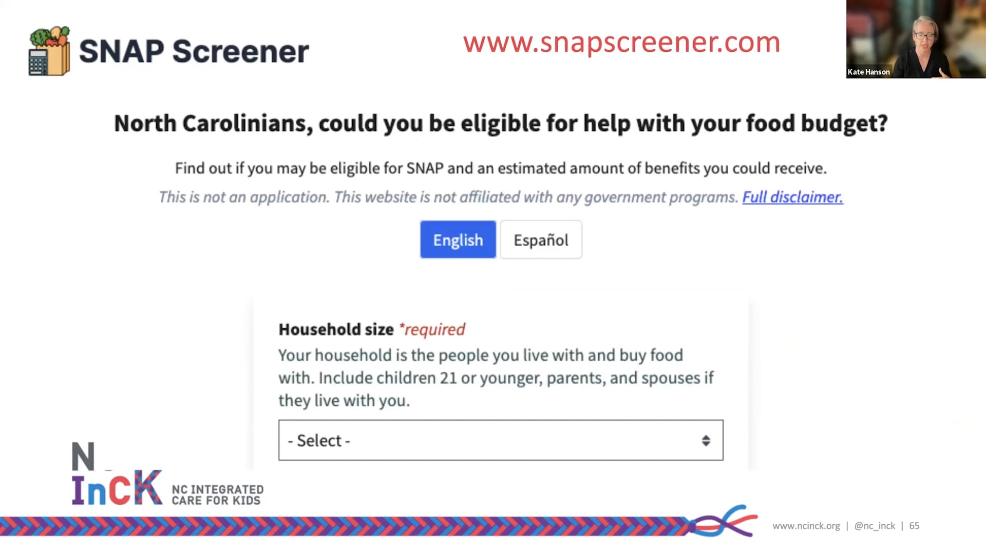 NC InCK Integrated Care Rounds: Food on Vimeo
