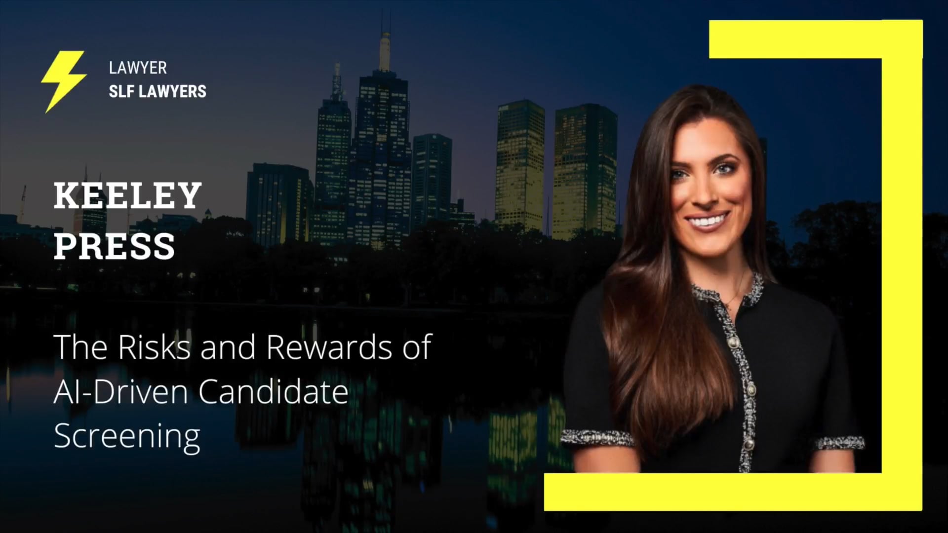 The Risks and Rewards of AI-Driven Candidate Screening | Keeley Press | DisruptHR Talks on Vimeo