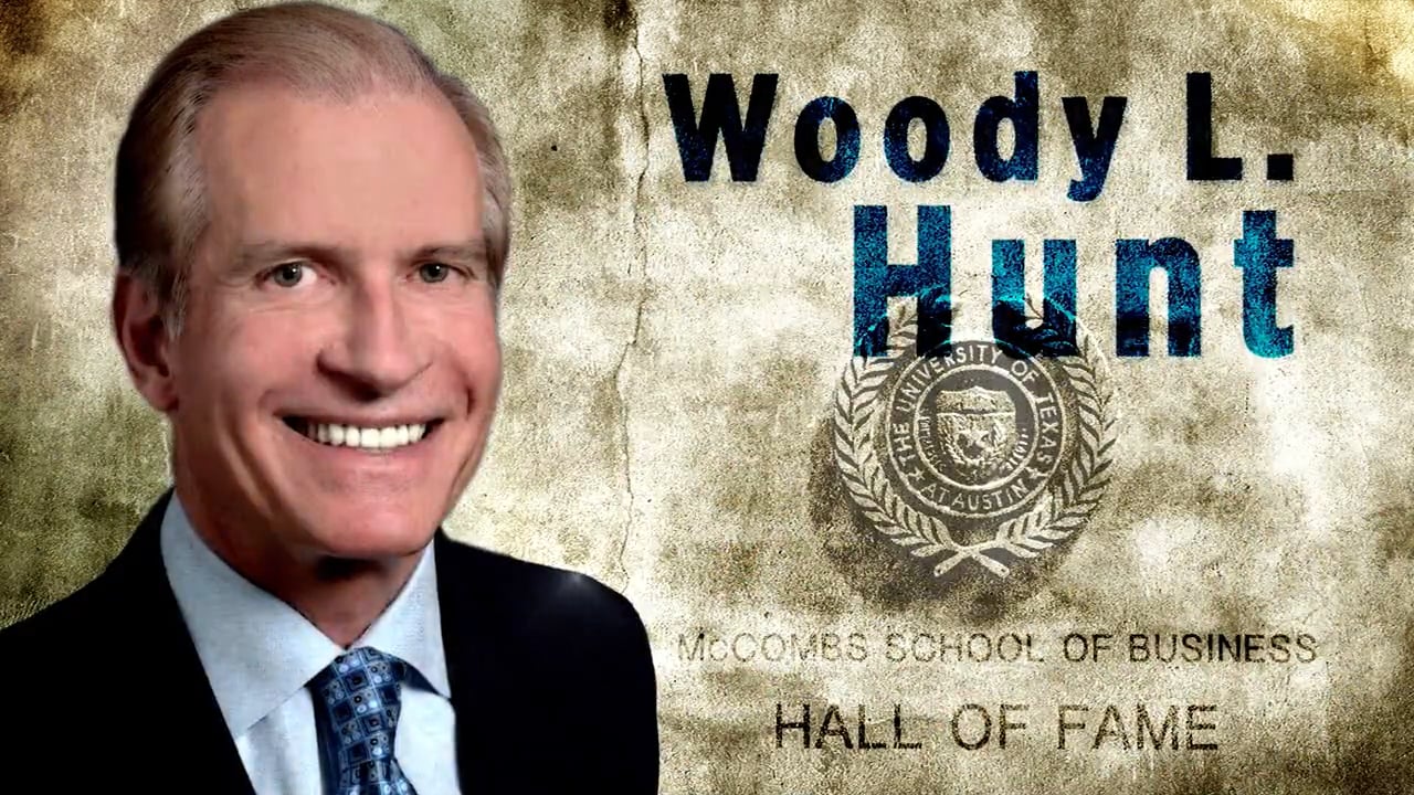 McCombs Hall of Fame "Woody Hunt" on Vimeo