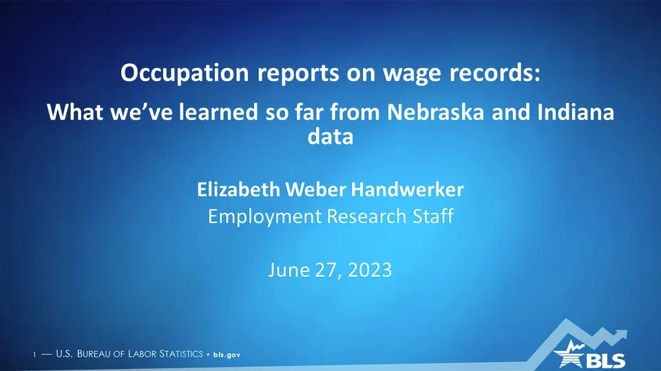 Enhanced Wage Records + OEWS: What We’ve Learned from Employer ...