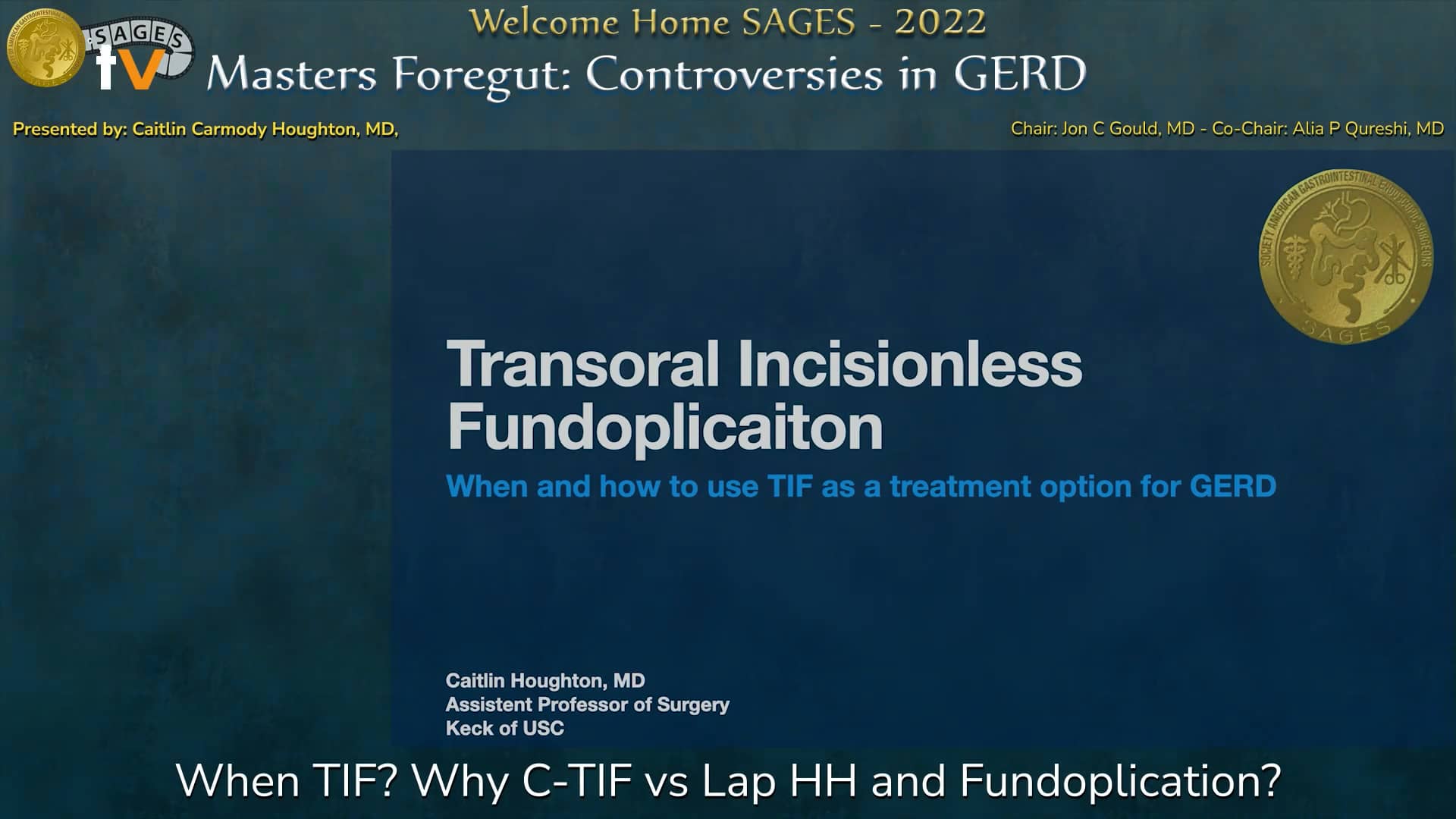 When TIF? Why C-TIF vs Lap HH and Fundoplication? on Vimeo