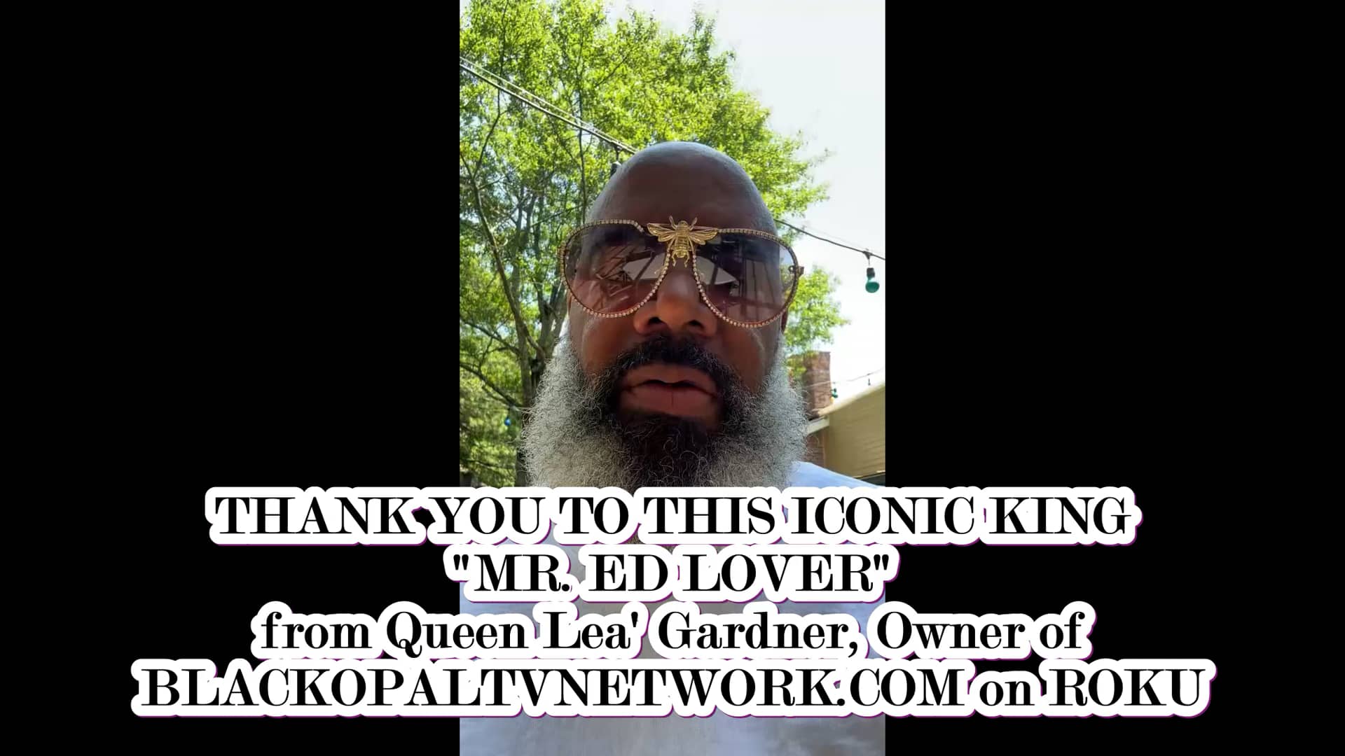 ICONIC KING "ED LOVER" announcing "RAP BATTLE" TV Channel on "BLACK ...