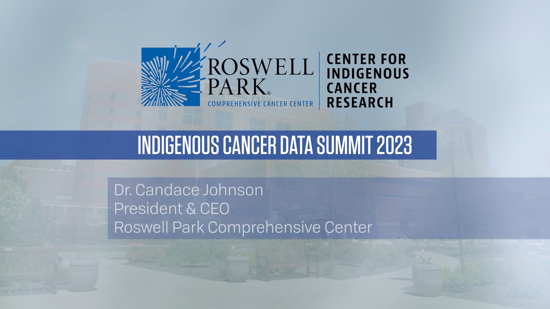 CICR Data Summit 2023_Dr Johnson on Vimeo