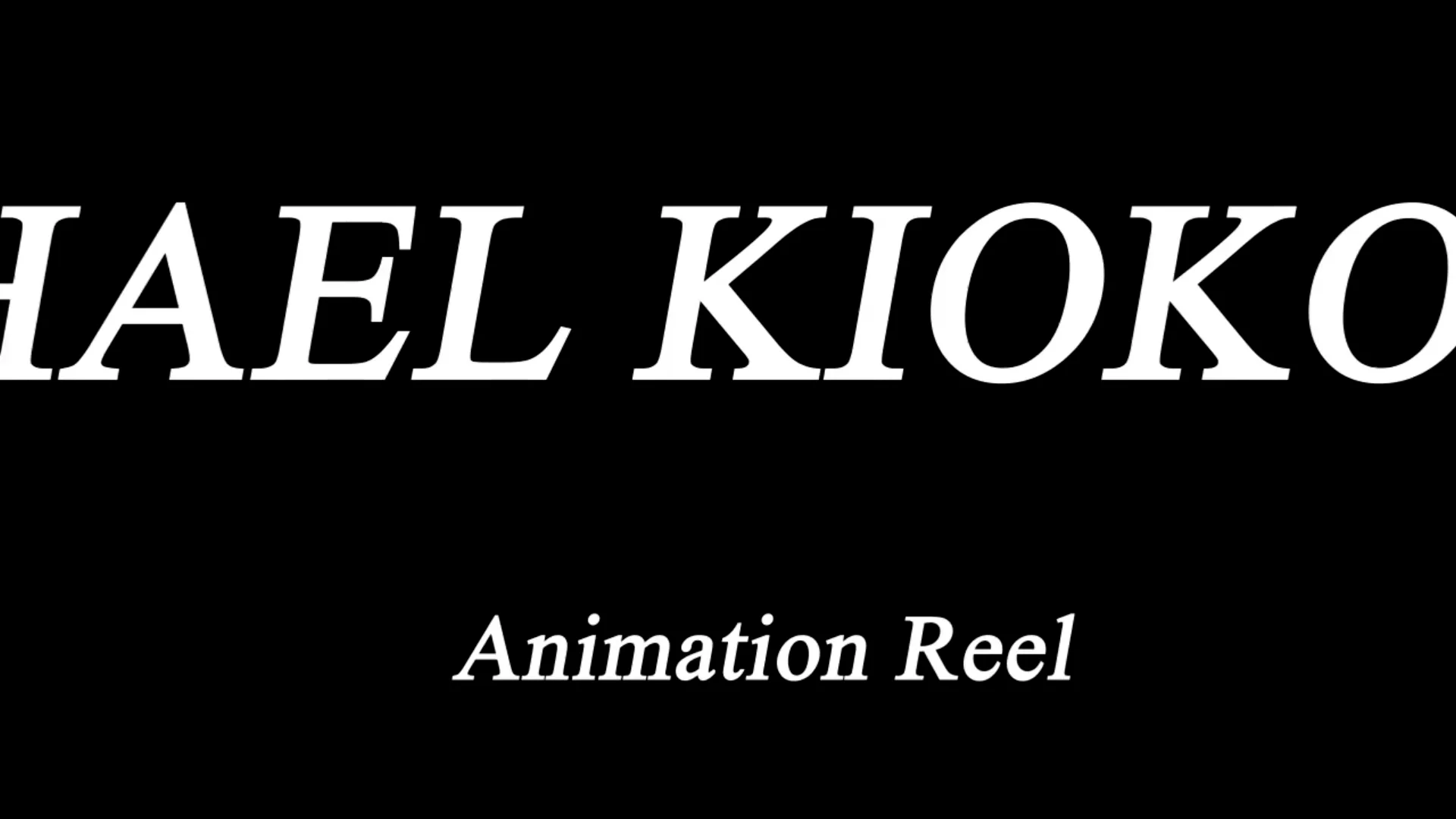 Michael Kioko: 2022 Animation reel on Vimeo
