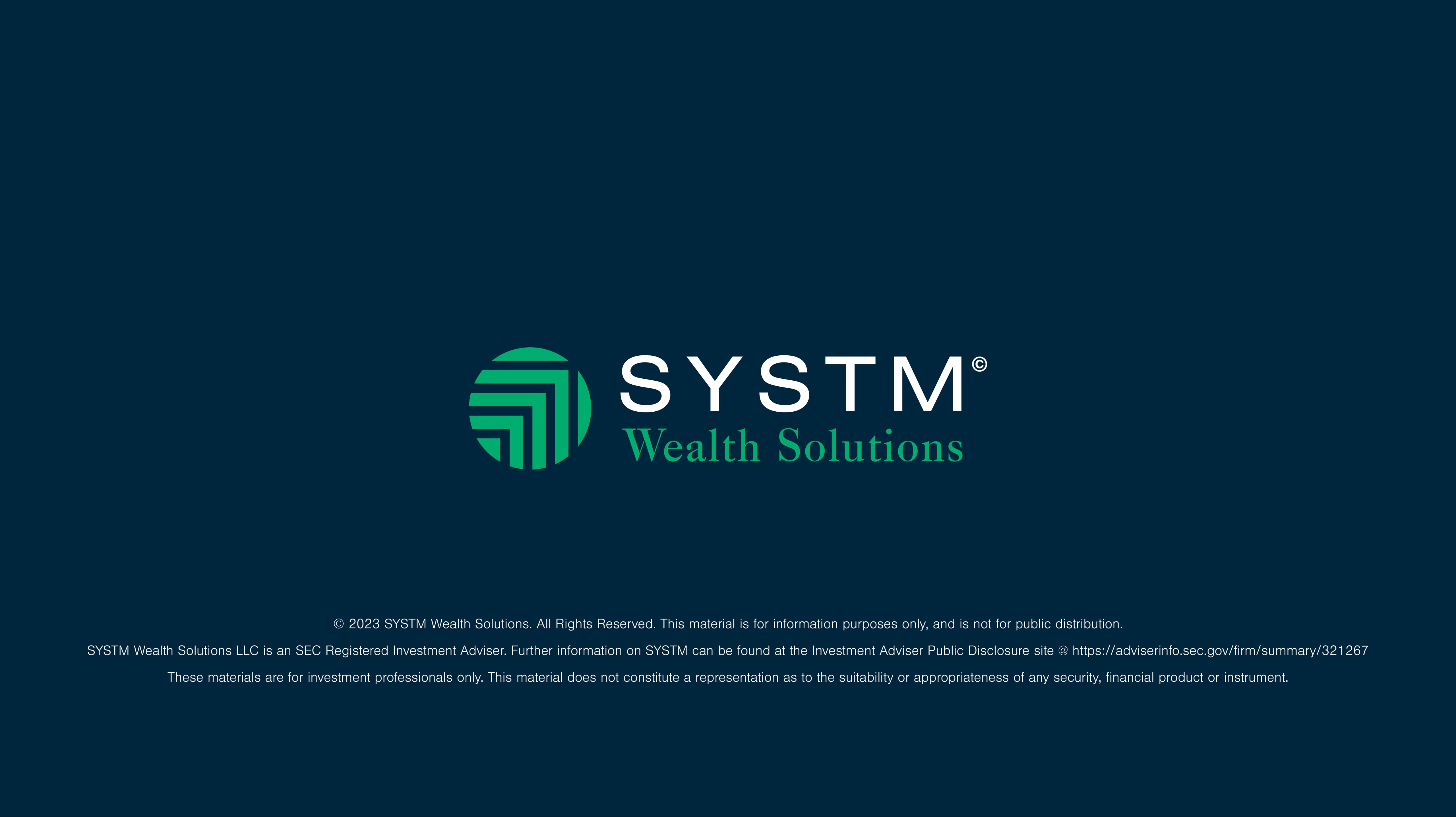 SYSTM Wealth Solutions – Demo on Vimeo