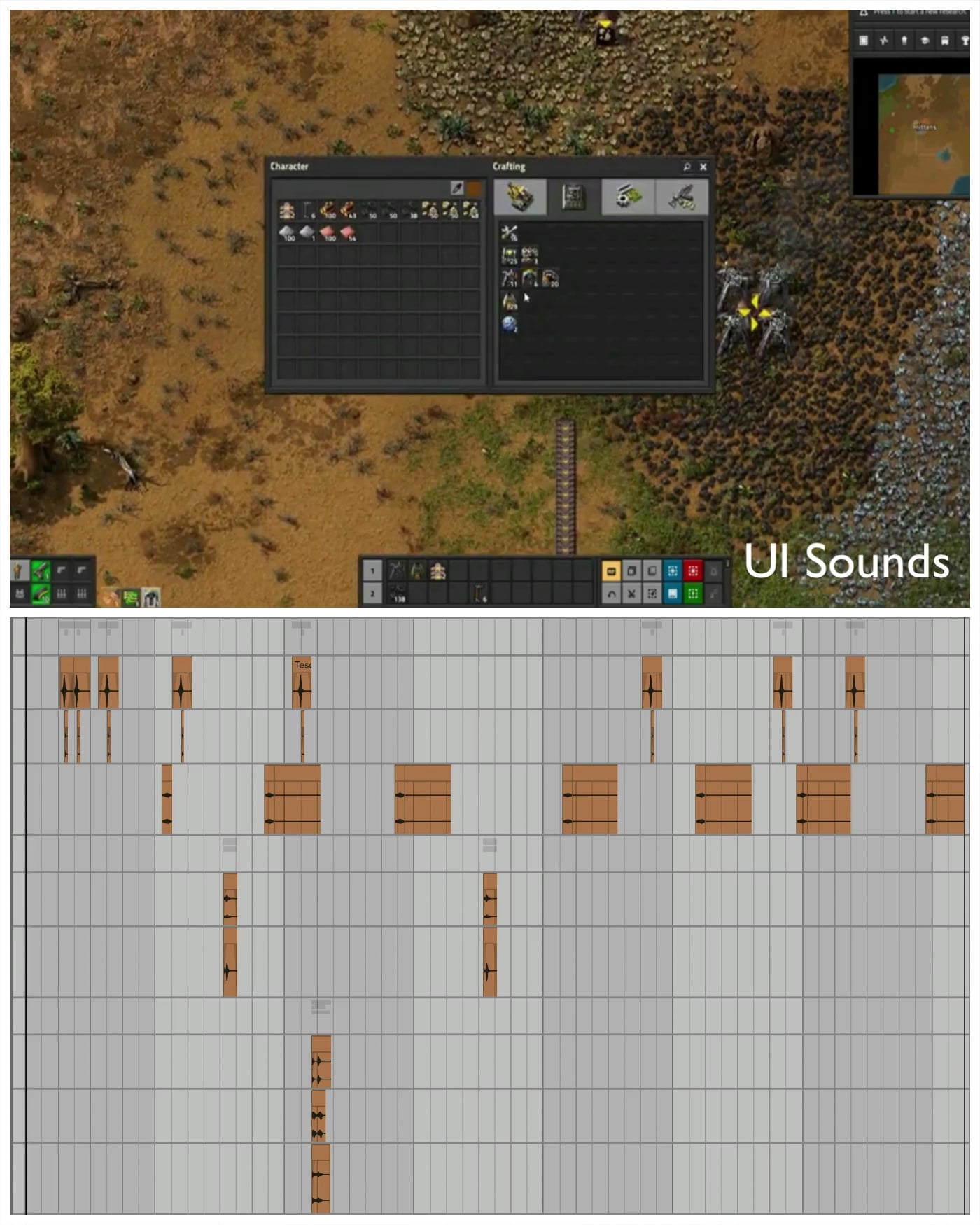 Crafting the UI Sounds of Factorio with Scissors! on Vimeo