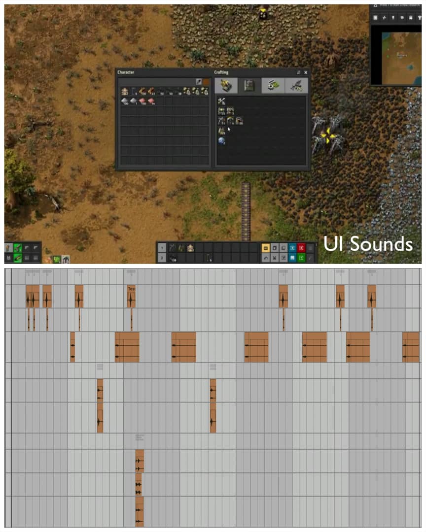 Crafting the UI Sounds of Factorio with Scissors! on Vimeo