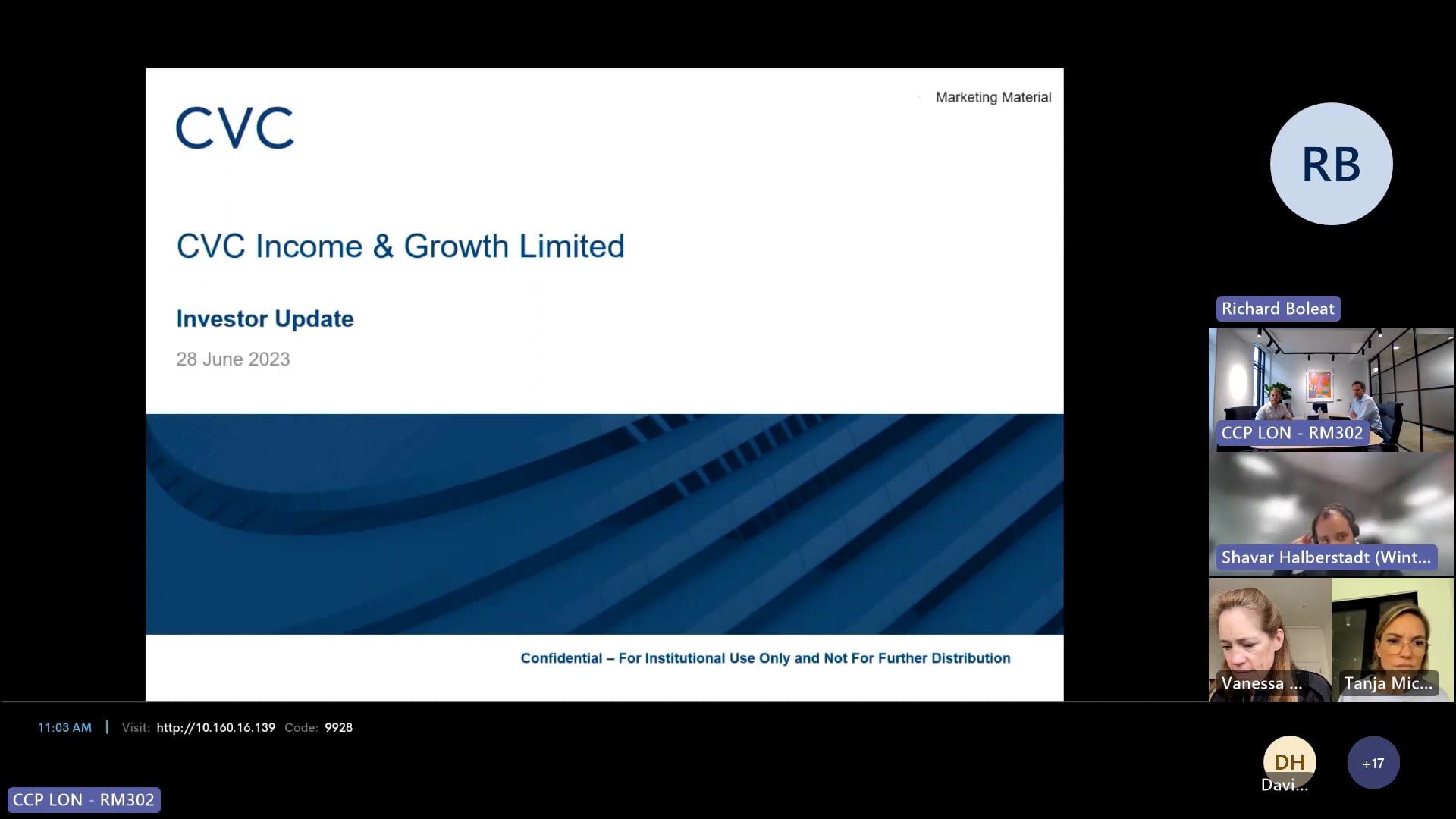 CVC Income Growth Ltd - Q2 2023 Investor Call (28 June 2023) on Vimeo