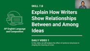 AP English Language And Composition Unit 7 5 1 On Vimeo