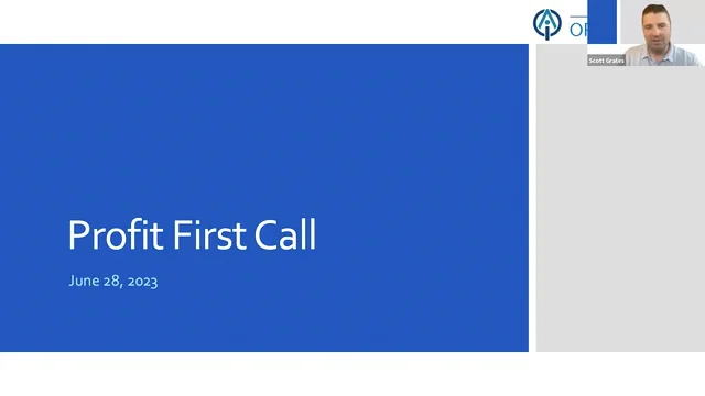 Webinar: "How to Create a 'Profit First' System to Run Your Insurance ...