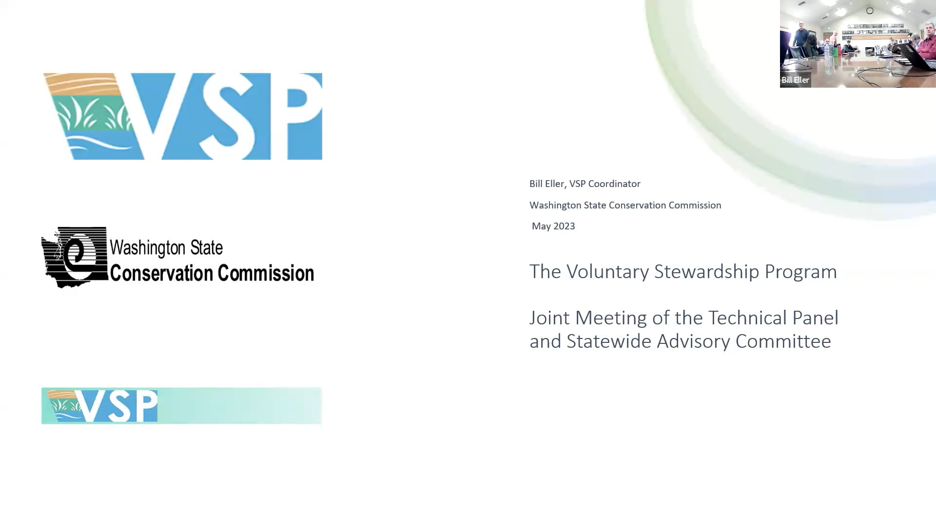 Joint VSP Tech Panel & Statewide Advisory Committee Meeting - May 11 ...