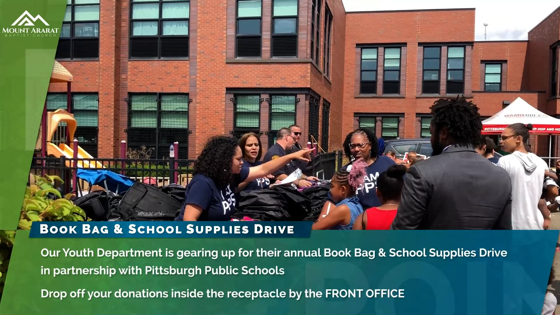 Youth of the Mount Book Bag Drive on Vimeo