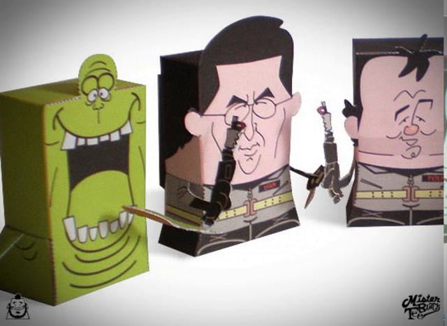 Ghostbusters Paper Toys on Vimeo