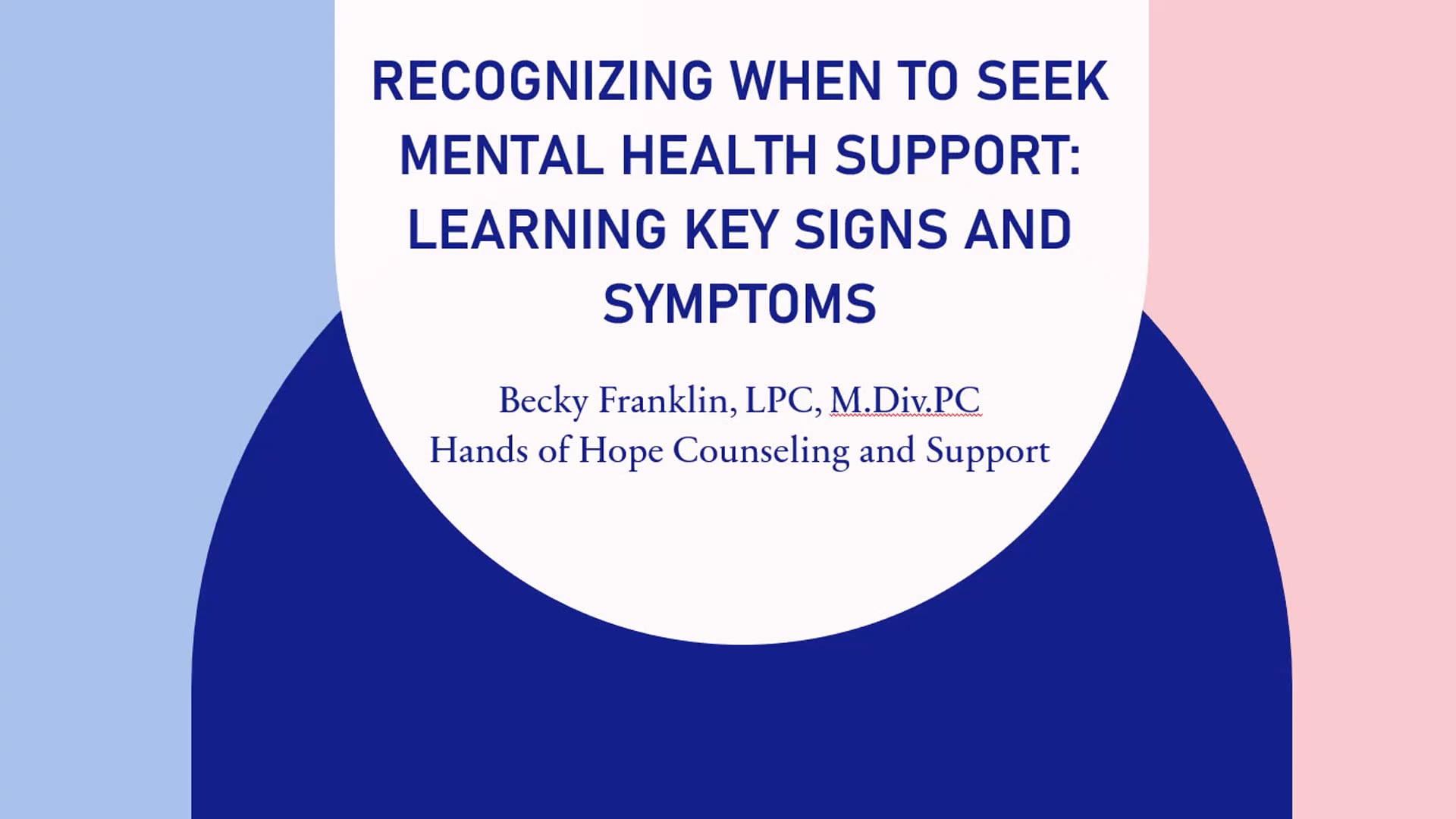 Recognizing When to Seek Mental Health Support - Learning Key Signs and ...