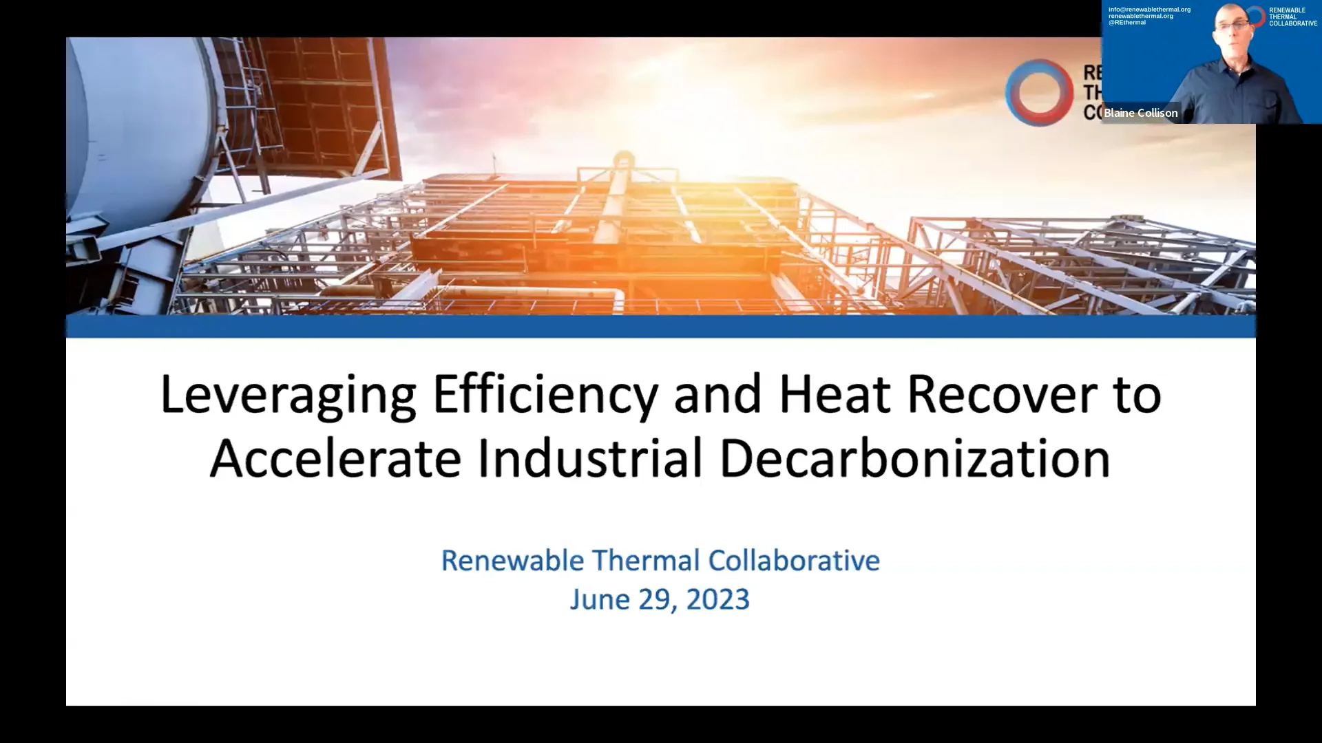 RTC Expert Webinar Recording: Leveraging Efficiency and Heat Recovery ...