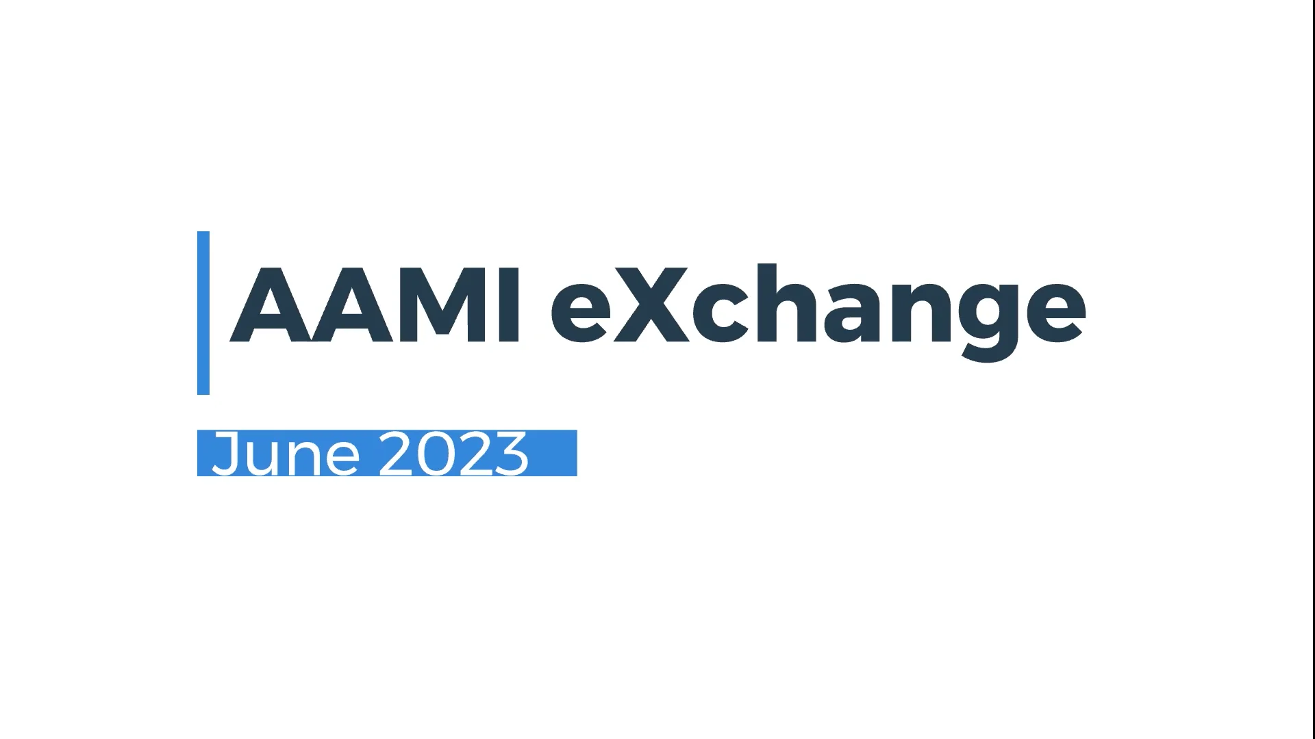 AAMI eXchange 2023 - AAMI eXchange 2023 on Vimeo