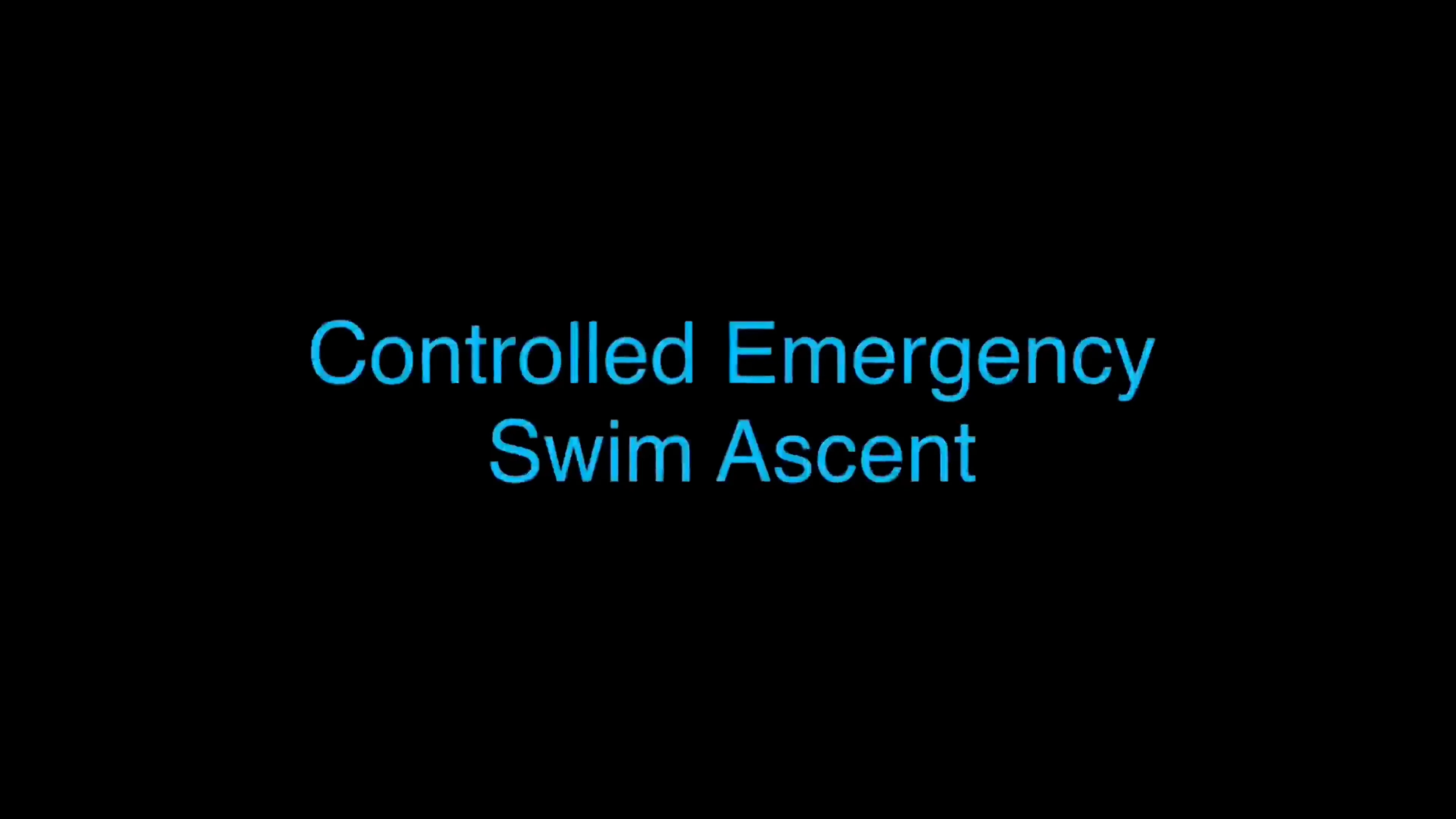 Controlled Emergency Swim Ascent - SKILL