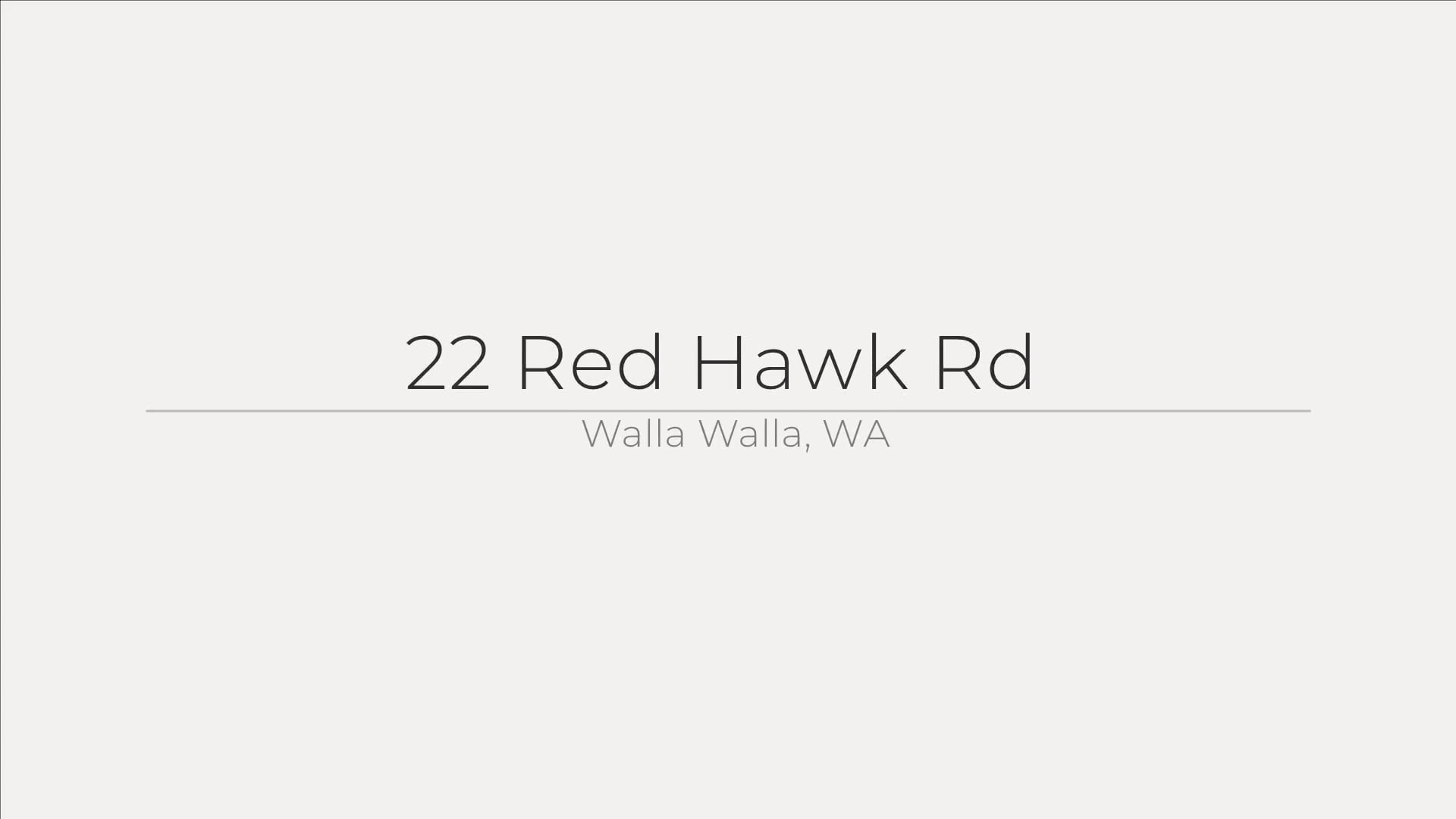 22 Red Hawk Rd, Walla Walla, WA on Vimeo