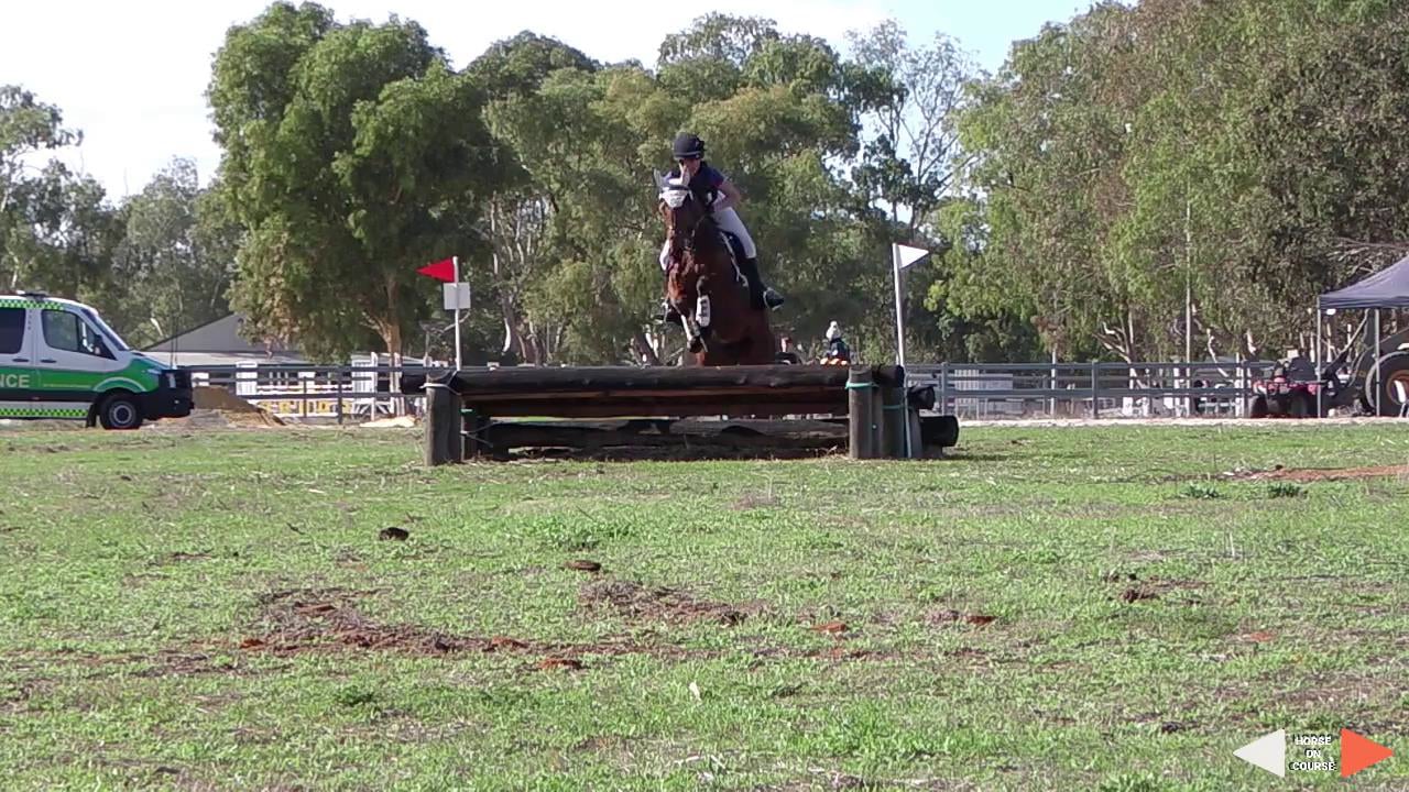 Trinity Matthews riding Rustic Silhouette 144 EvA80 Moora Horse Trials ...