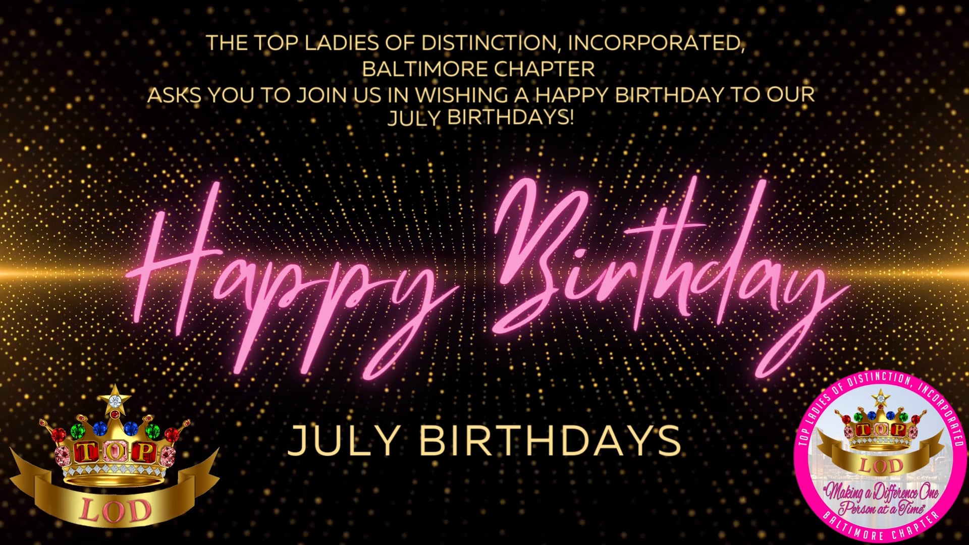 July 2023 Birthdays on Vimeo