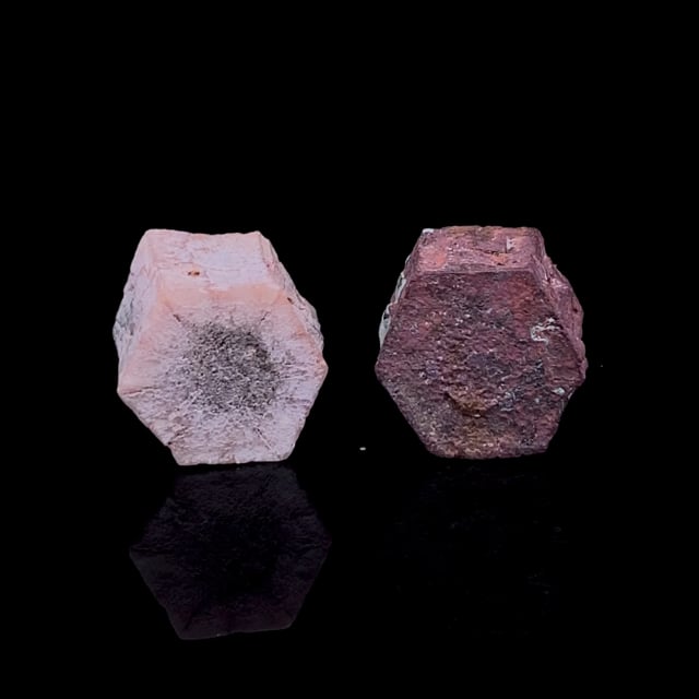 Aragonite PLUS Copper pseudomorph after Aragonite (two piece before and ...
