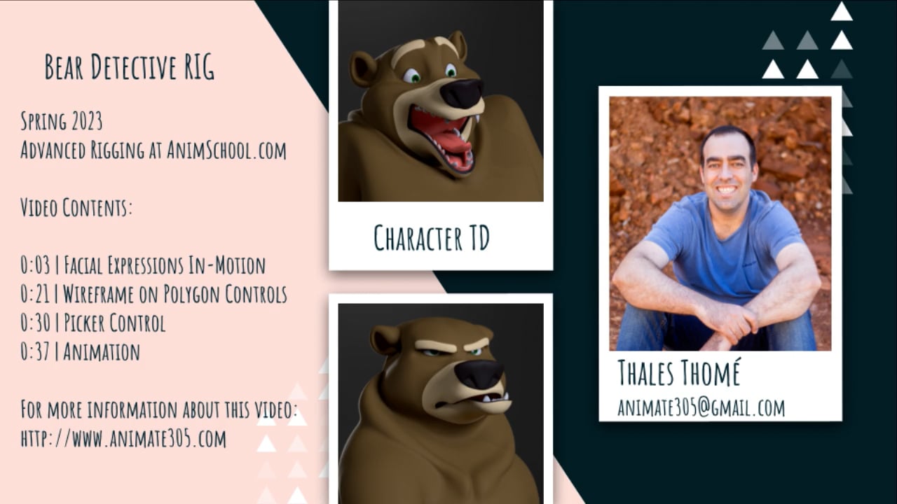 Advanced Rigging - Bear Detective RIG on Vimeo