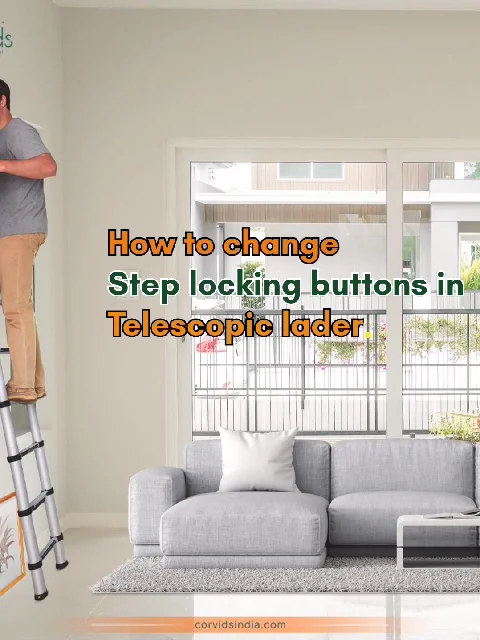 Real Video | How to Change Step Locking Buttons In Telescopic Ladder on ...