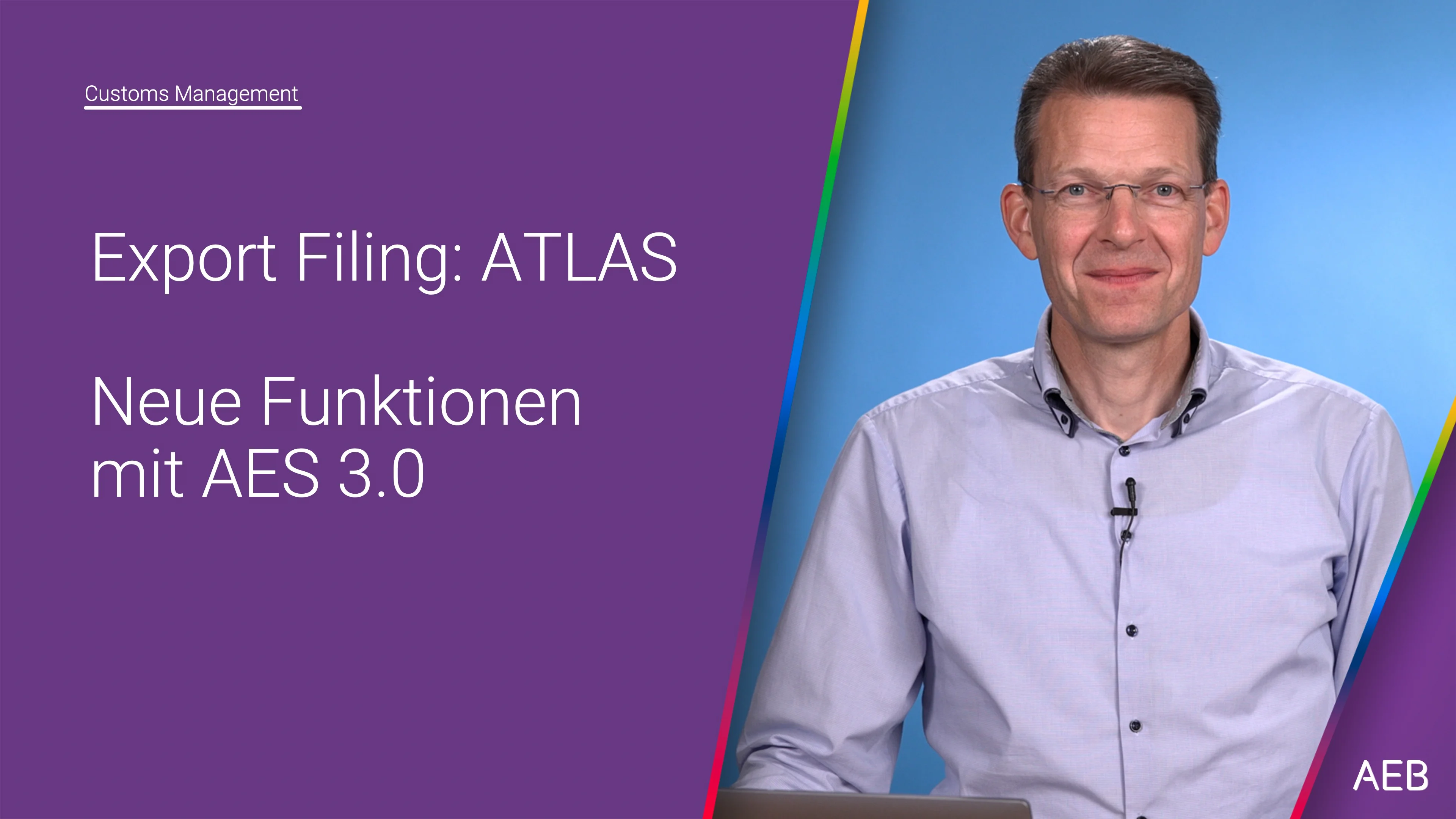 Export Filing ATLAS AES 3.0 von AEB