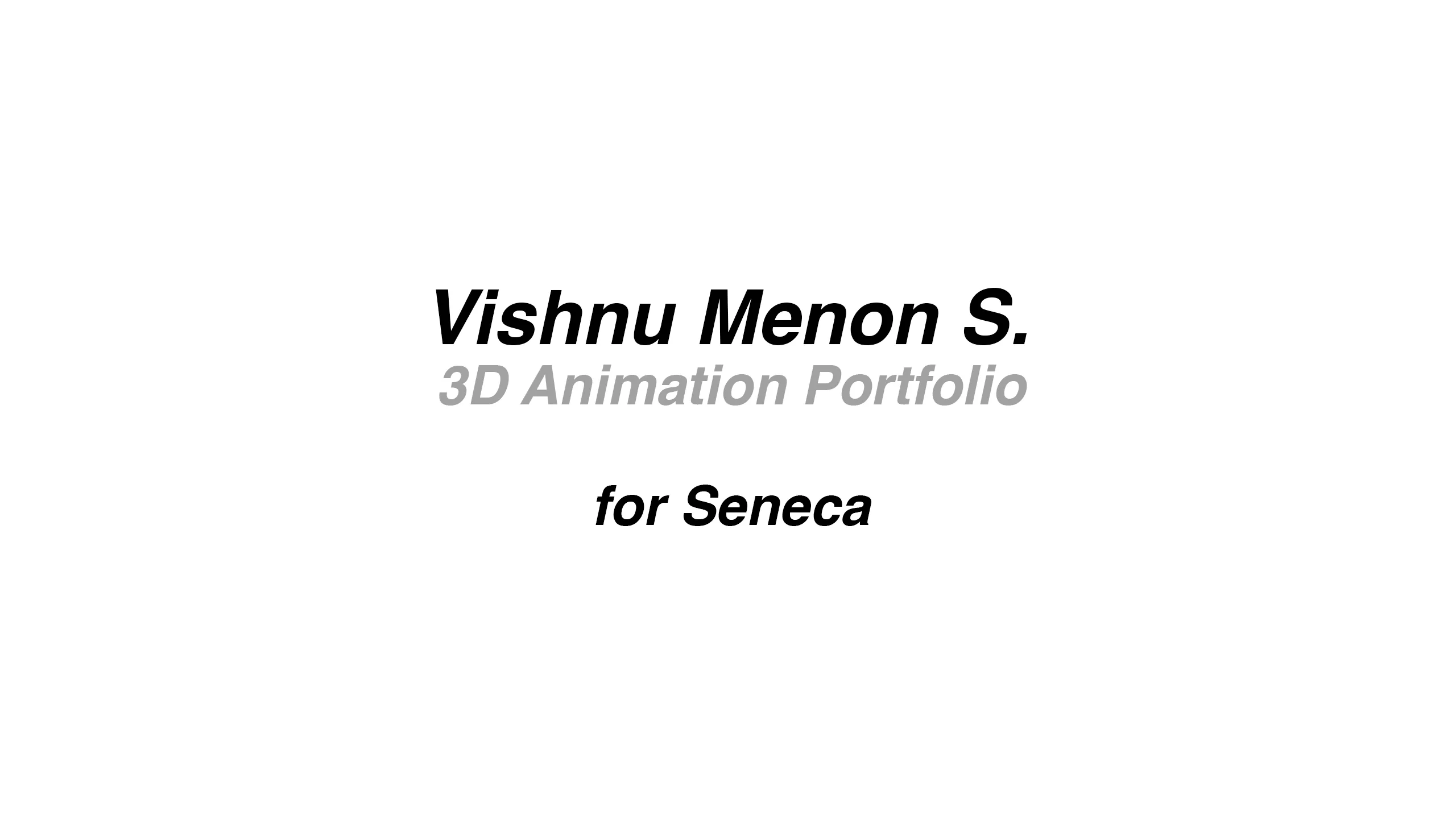 Seneca_3D Animation Portfolio slideshow