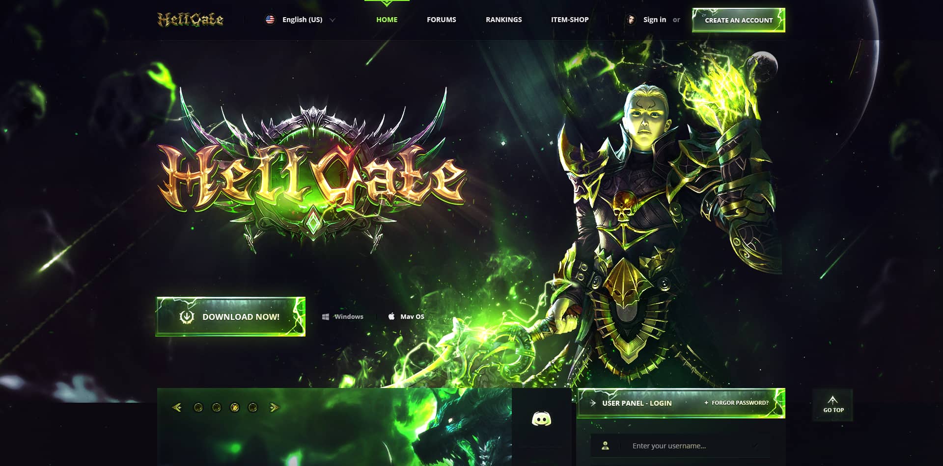 Metin2 Animated Website PSD Template - HellGate on Vimeo