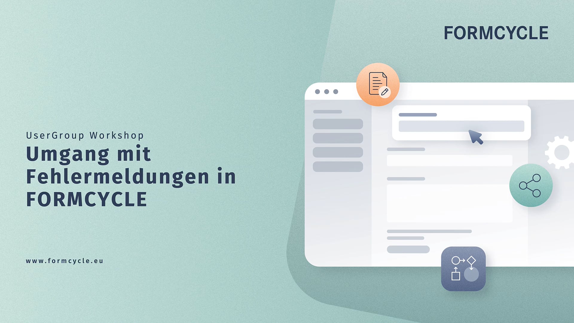 Umgang mit Fehlermeldungen in FORMCYCLE | UserGroup Workshop on Vimeo