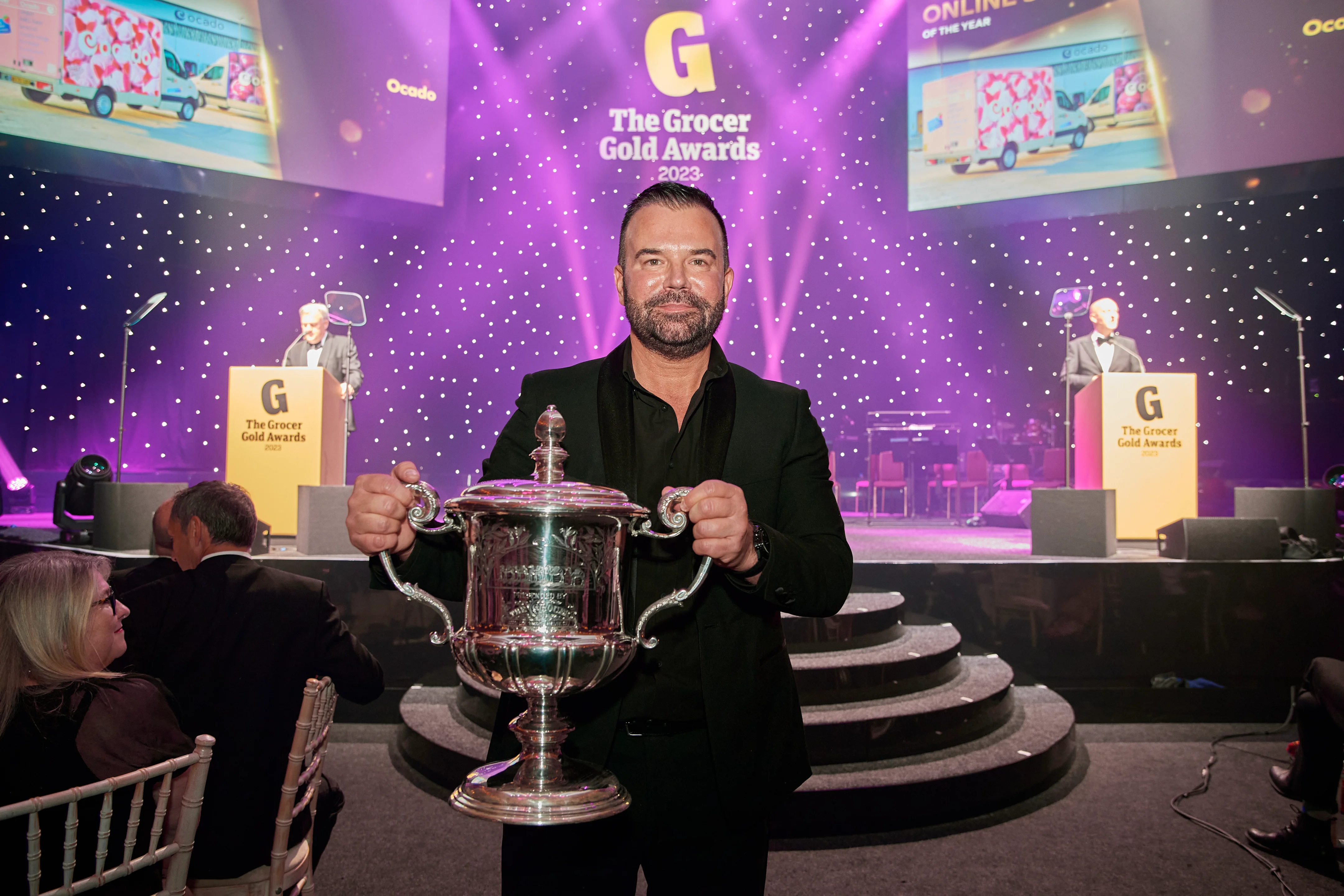 M&S Food's Stuart Machin winning The Grocer Cup at The Grocer Gold ...