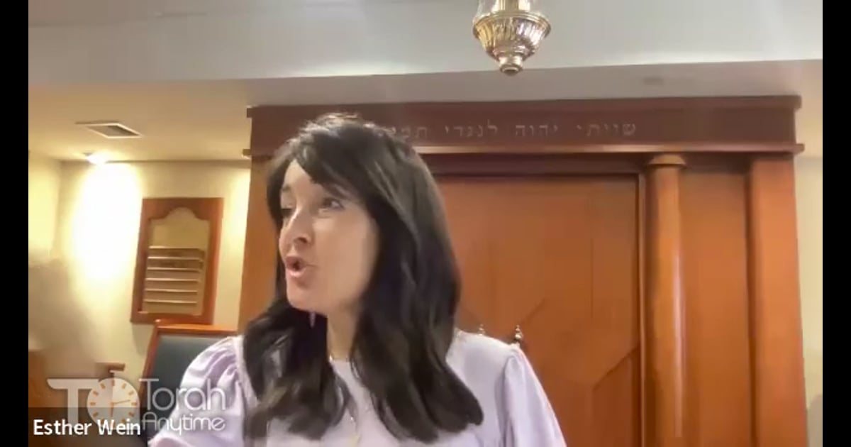 Mrs. Esther Wein | Pinchas: Managing Jealousy and Zealousy