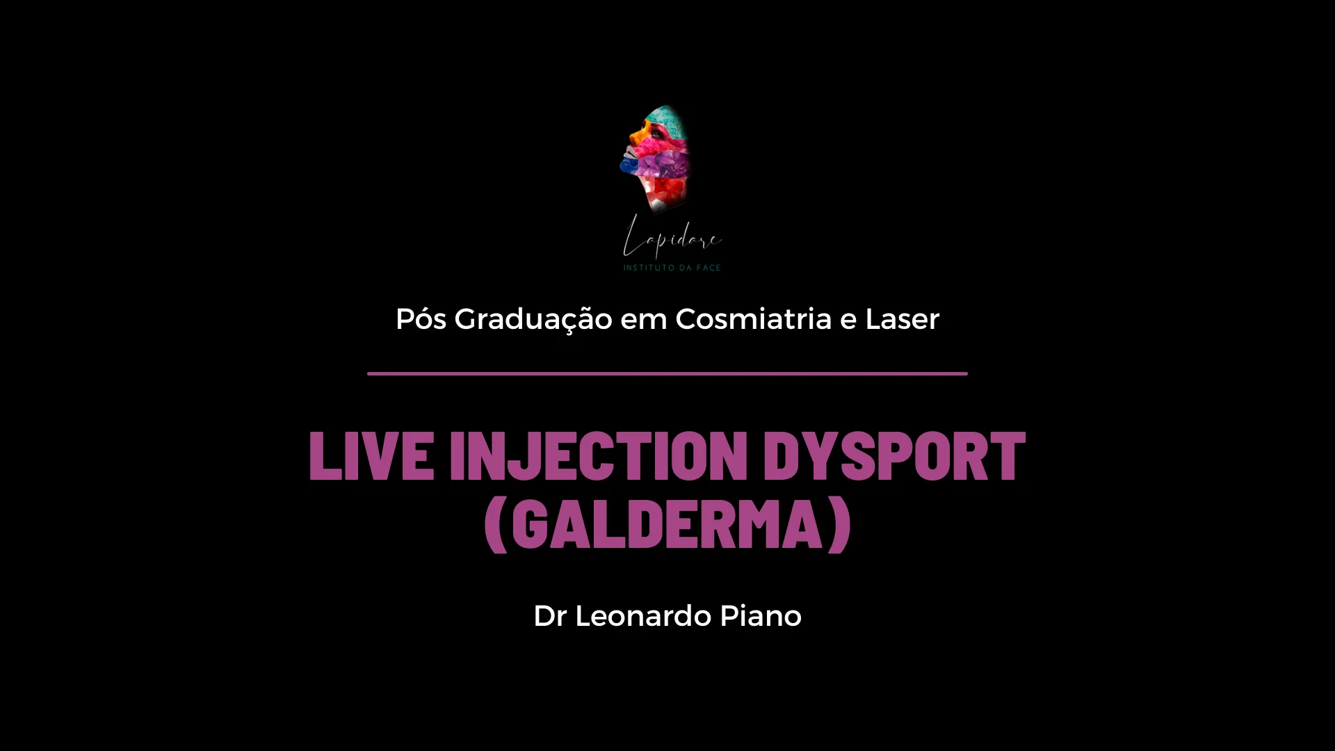 Live injection Dysport (Galderma) - Dr Leonardo Piano