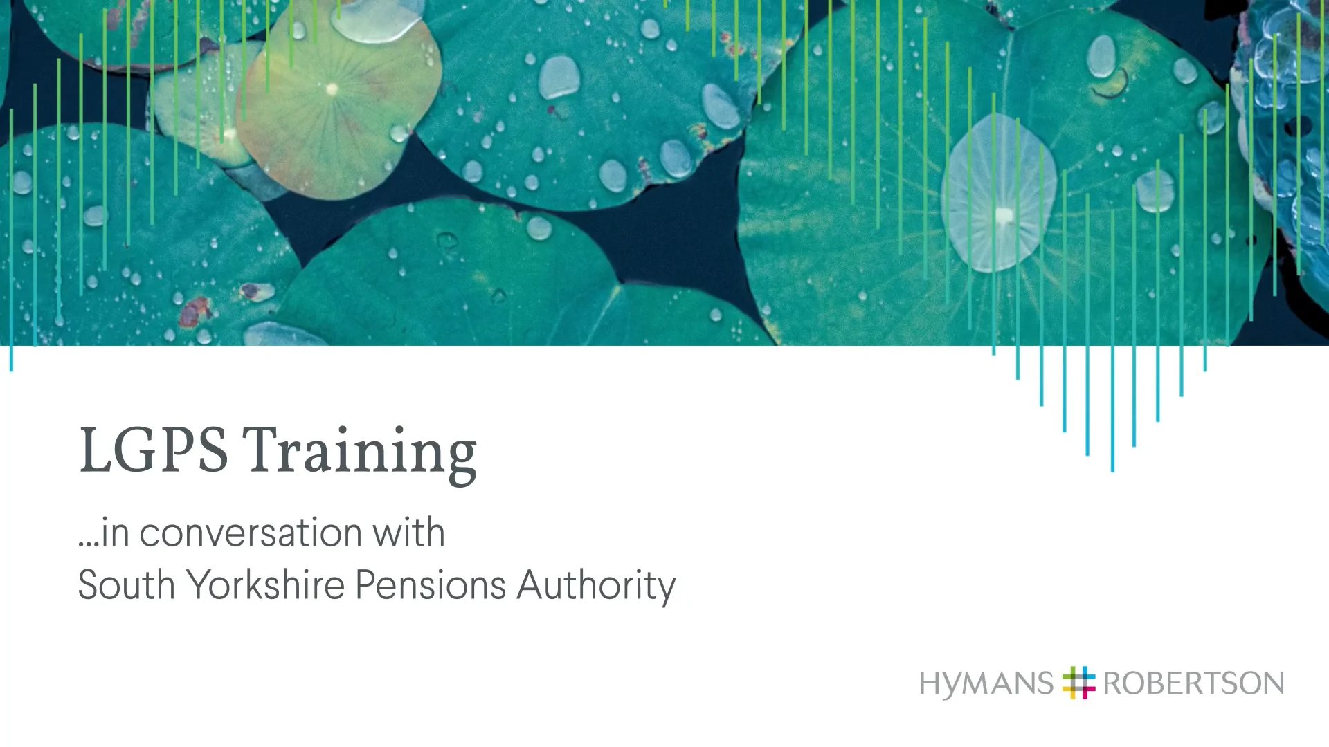 LGPS Training... in conversation with South Yorkshire Pensions Authority