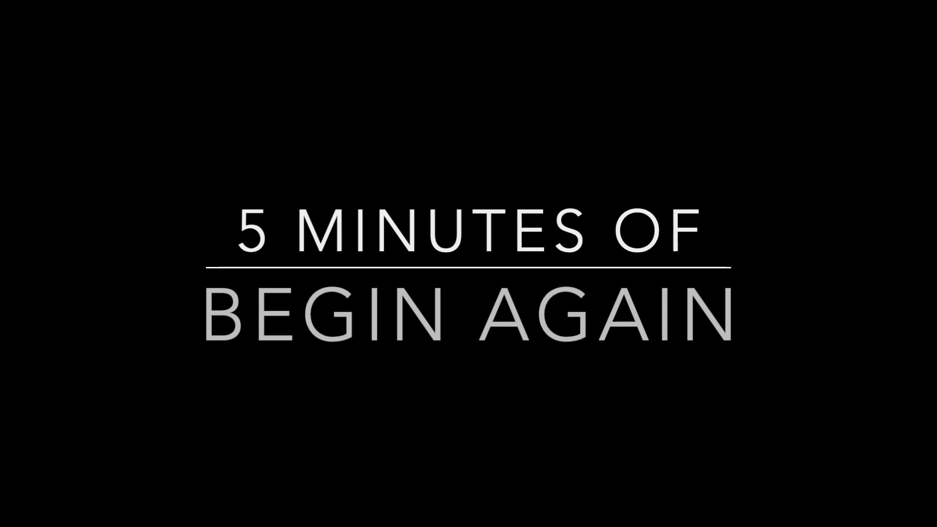 Magic Circle Pilates Begin Again 5 Minute Class on Vimeo