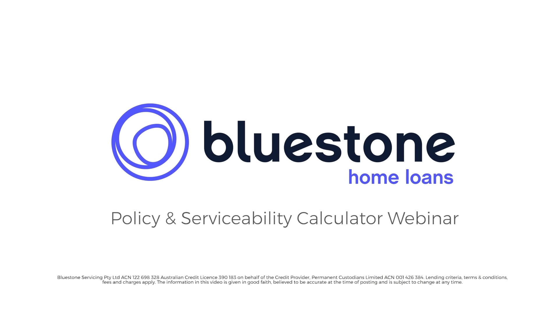 Policy & Serviceability Calculator Webinar on Vimeo