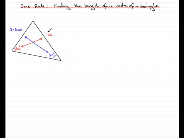 GCSE_Geometry_Trigonometry Non Right Angled Triangles_Sine rule_Sine ...